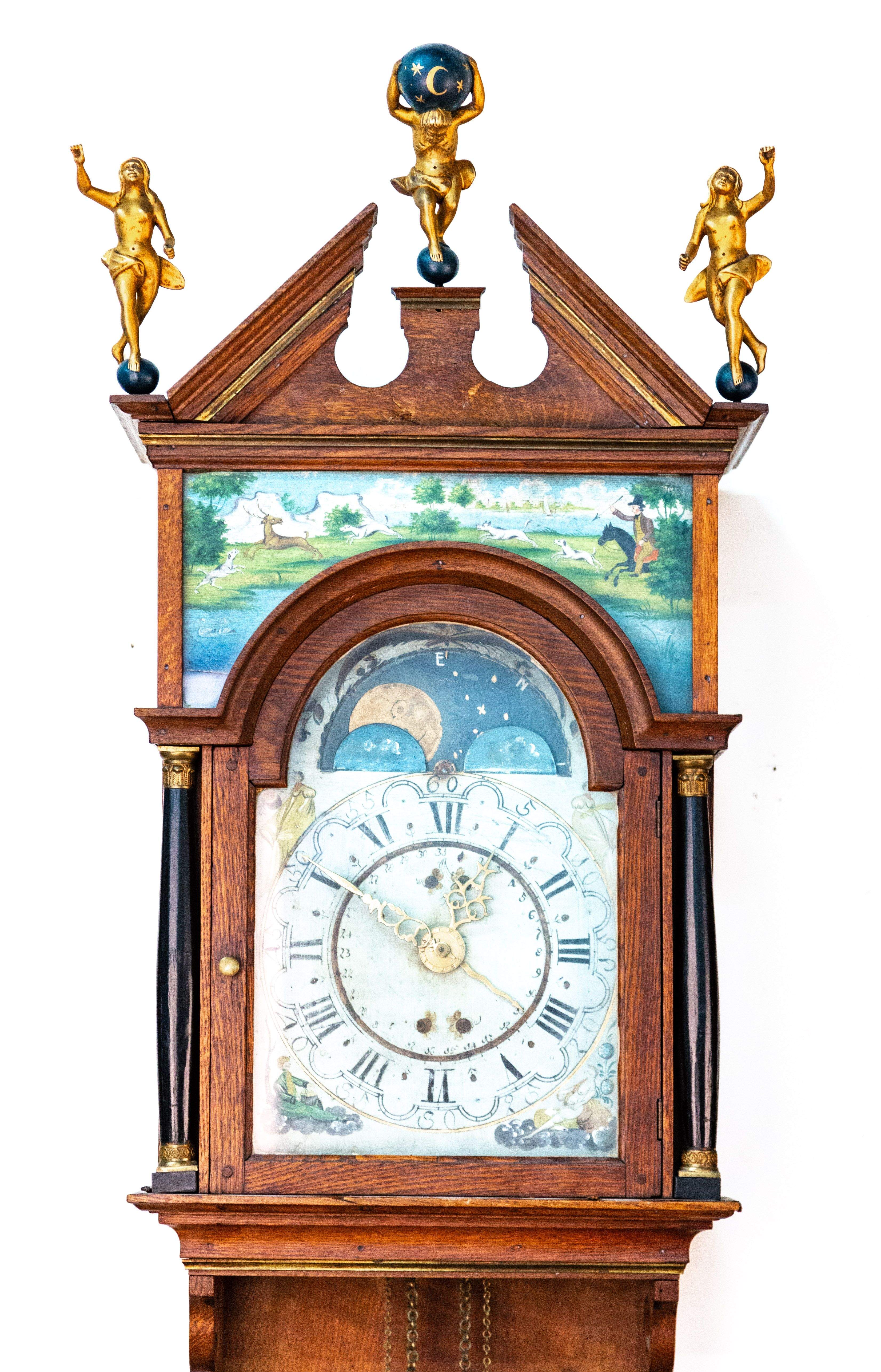 Dutch Moon Face Wall Clock | Cottone Auctions