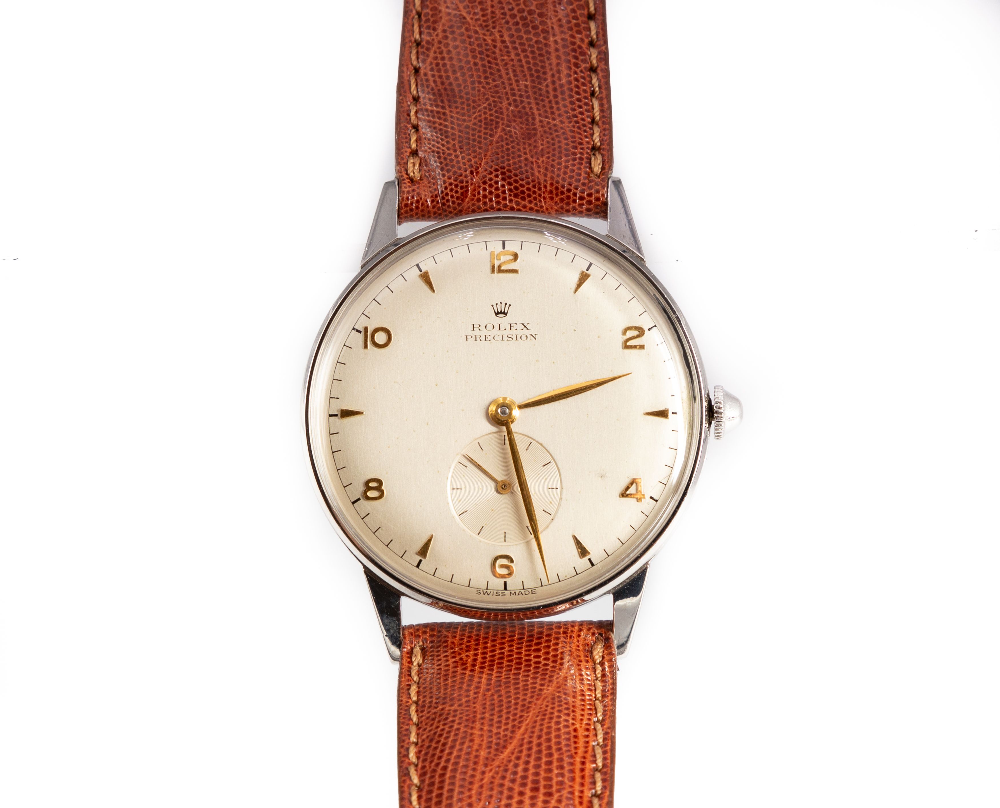 Rolex Precision Steel Wrist Watch | Cottone Auctions