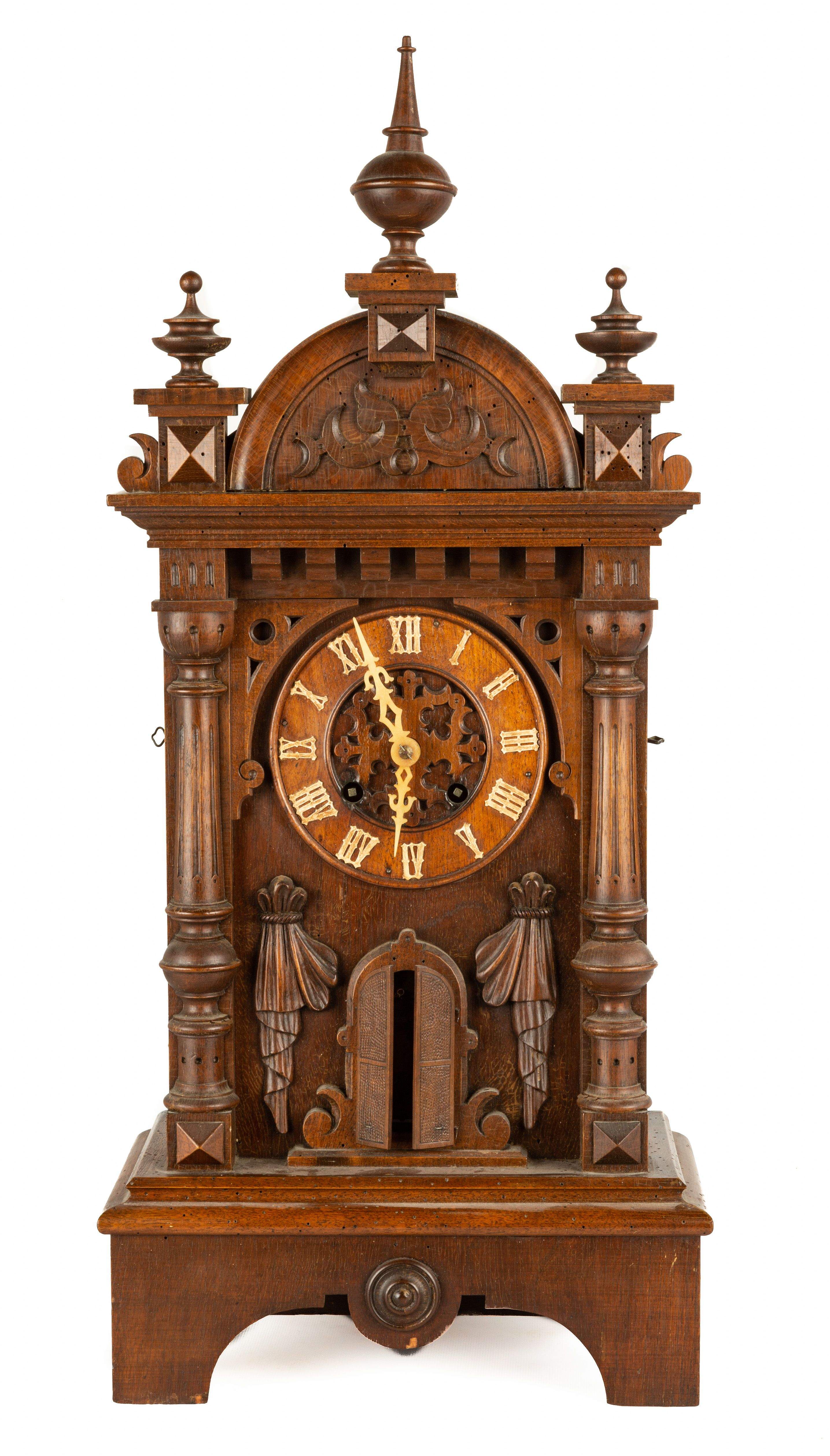 German Trumpeter Shelf Clock | Cottone Auctions