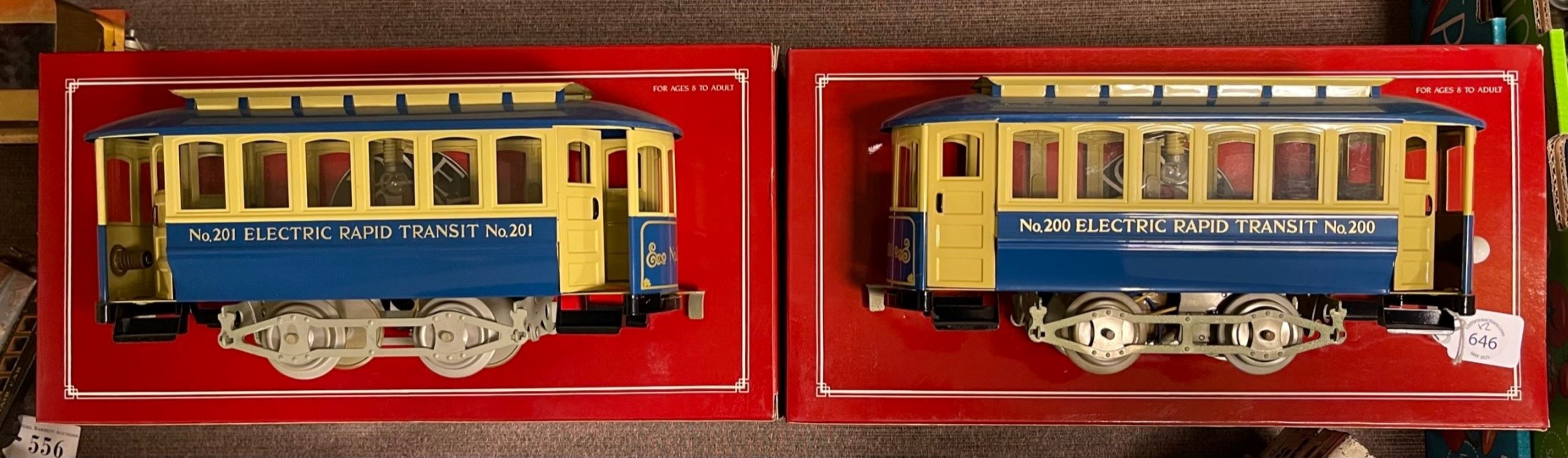Lionel Trolley Cars No. 200 & 201 | Cottone Auctions