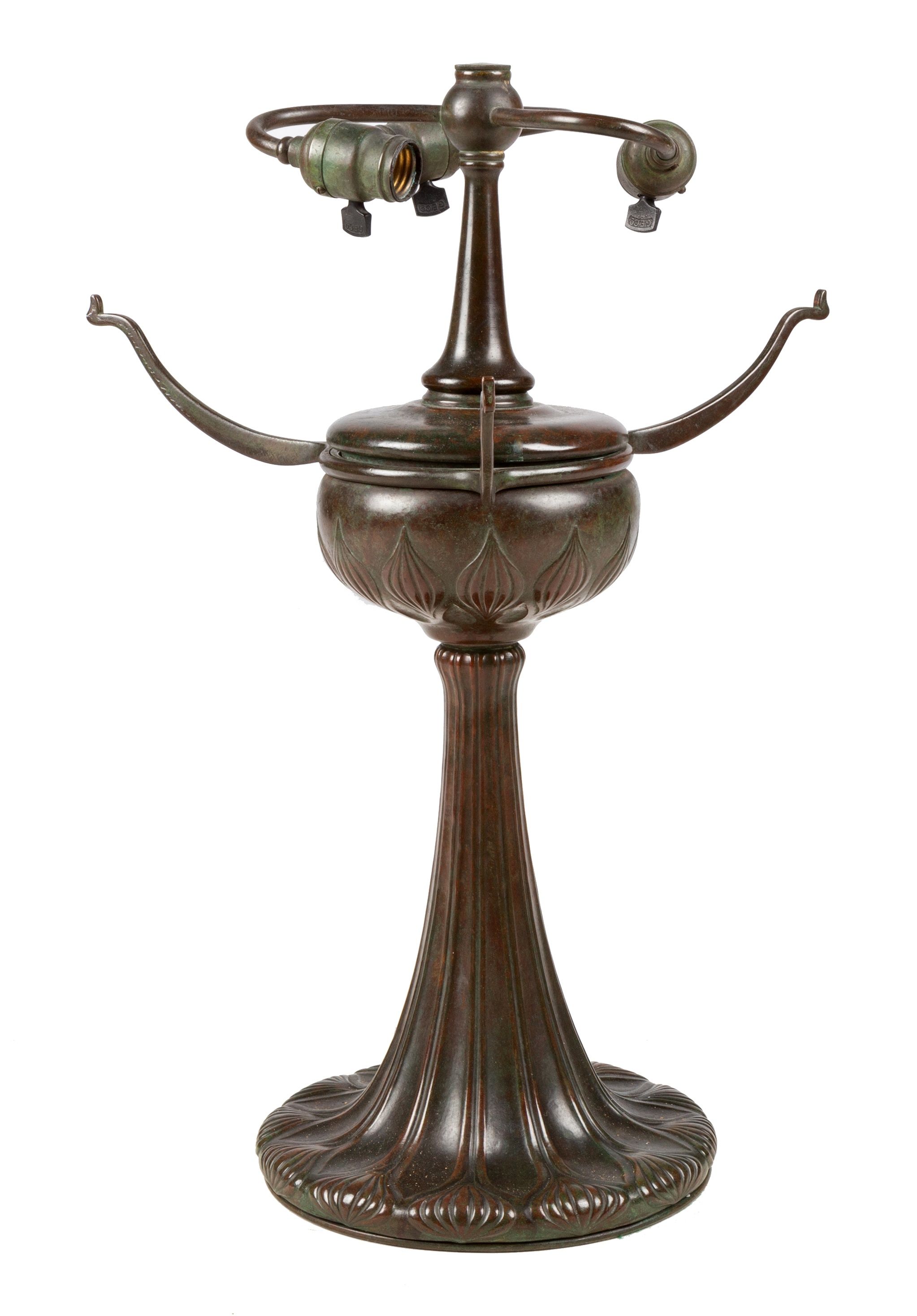 Tiffany Studios, New York Tyler Lamp Base | Cottone Auctions