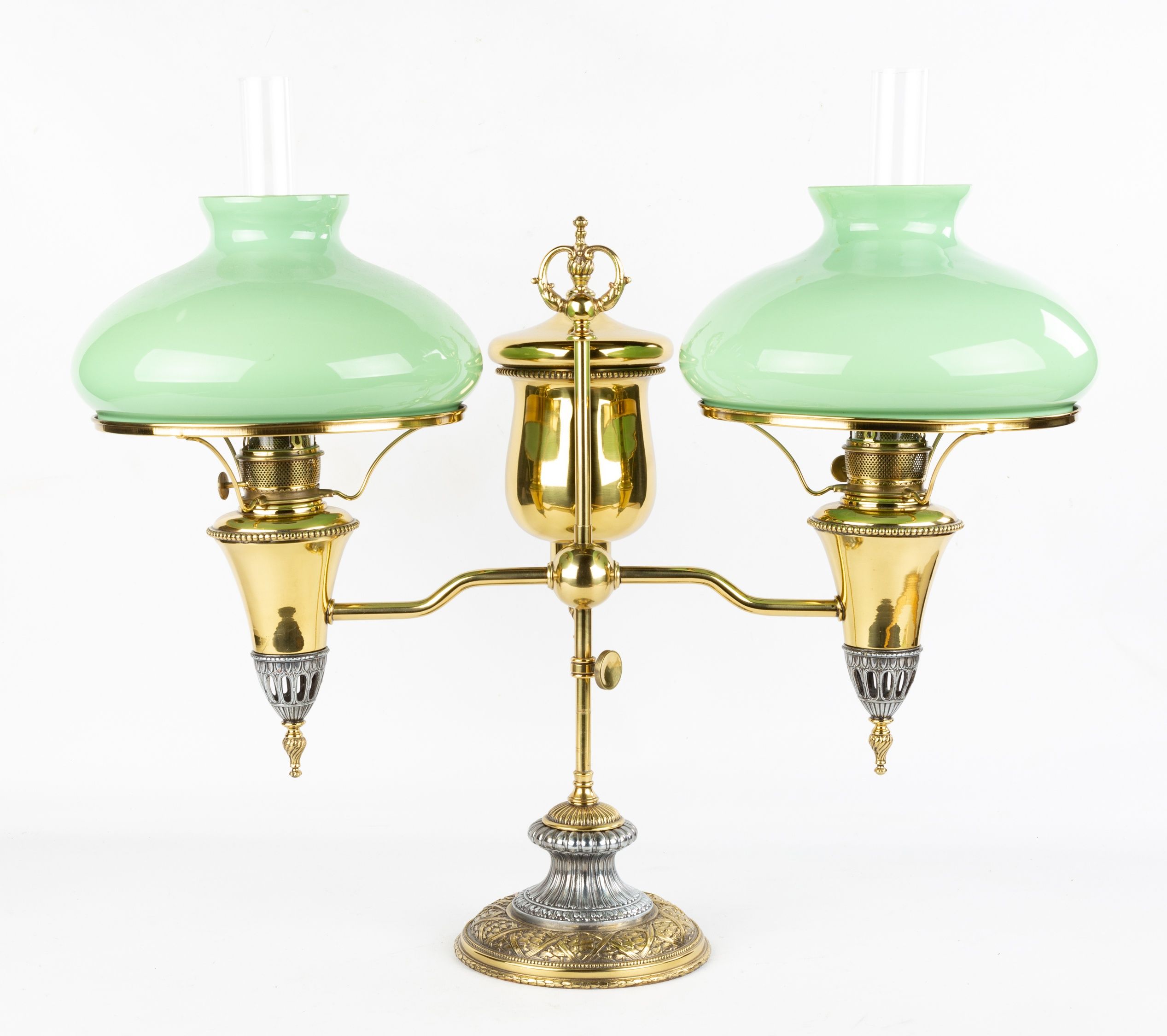 Double Miller & Co. Student Lamp | Cottone Auctions