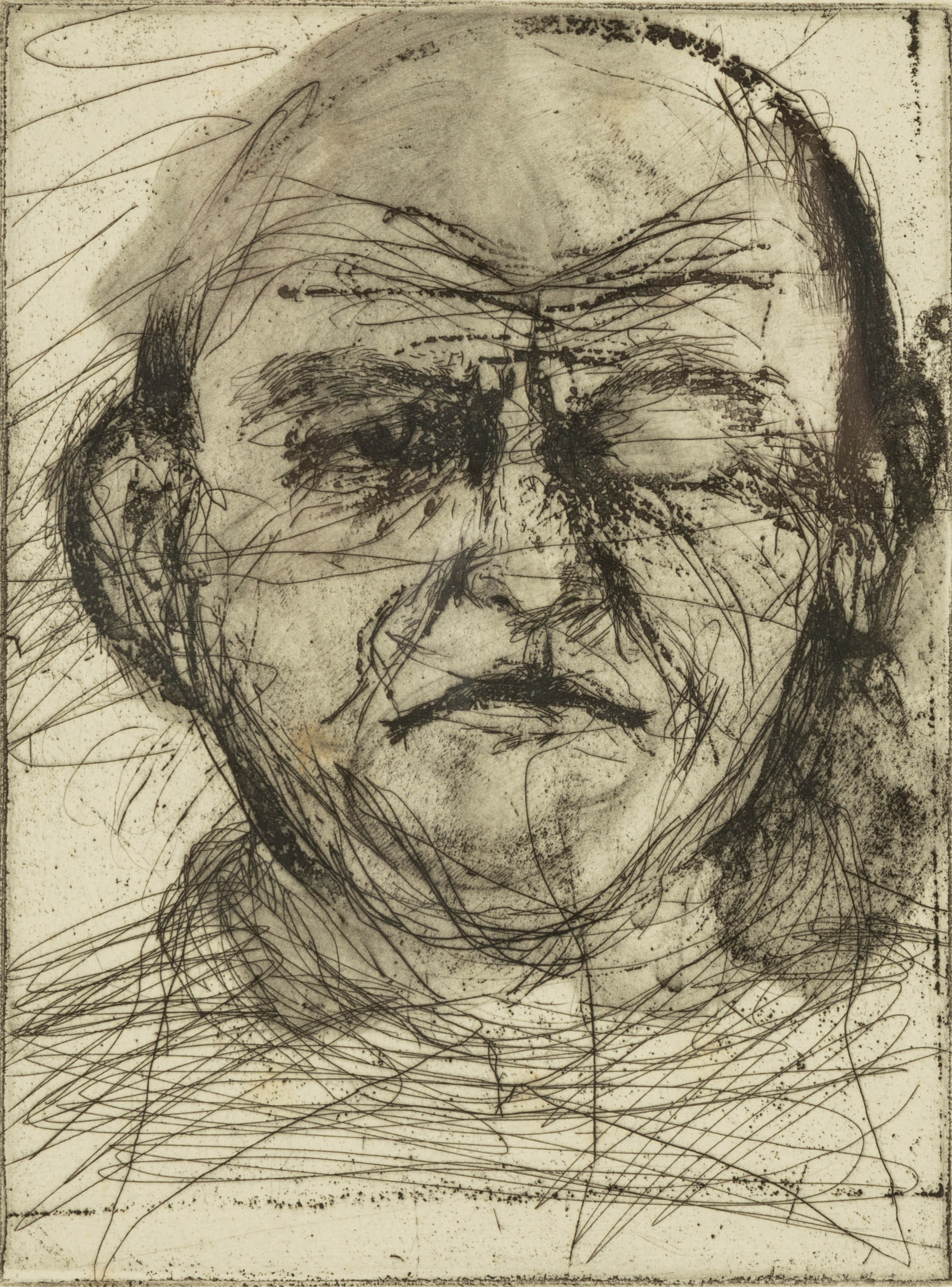 Jim Dine (American, b. 1935) Portrait | Cottone Auctions