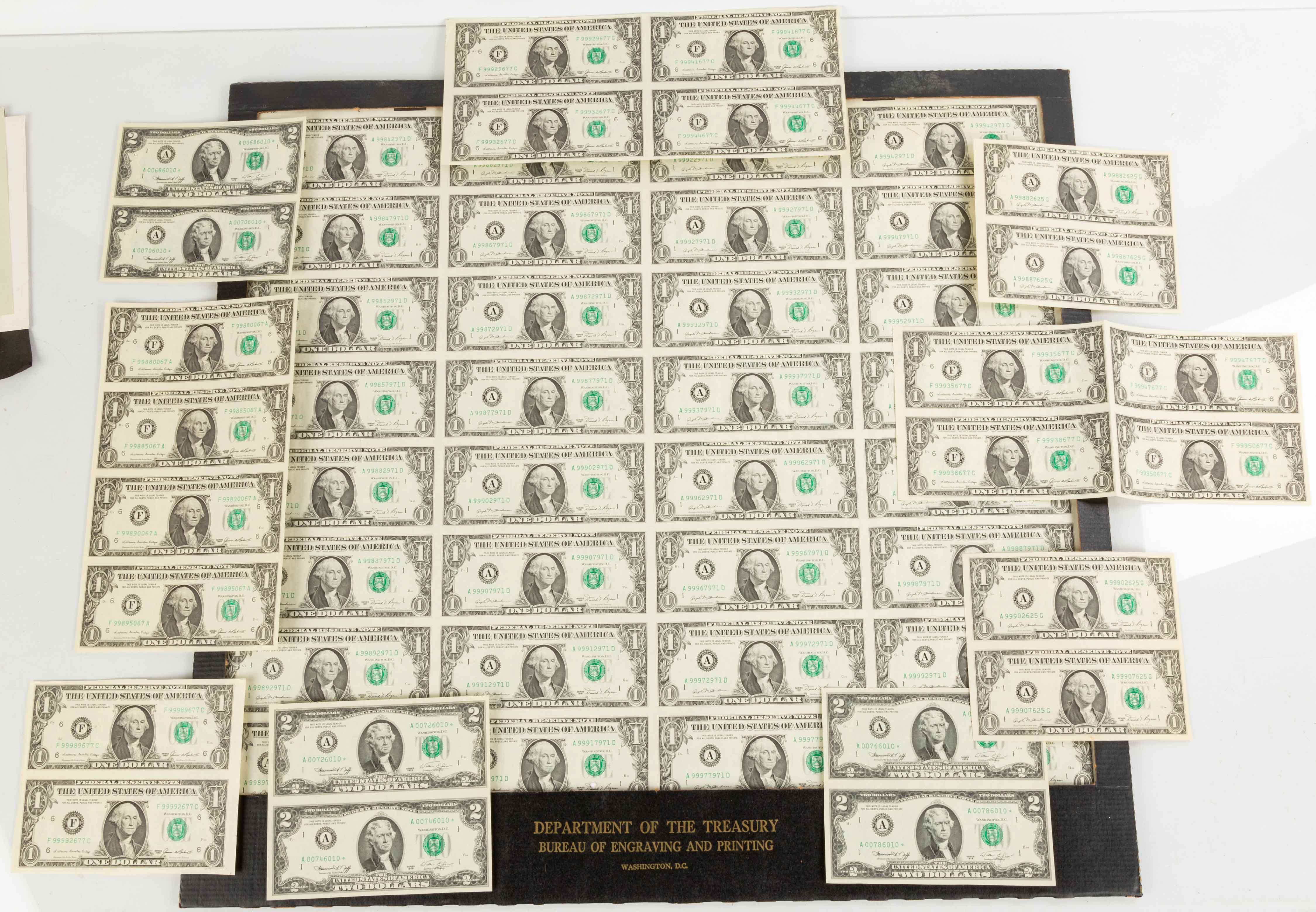(62) Uncirculated US Dollars | Cottone Auctions