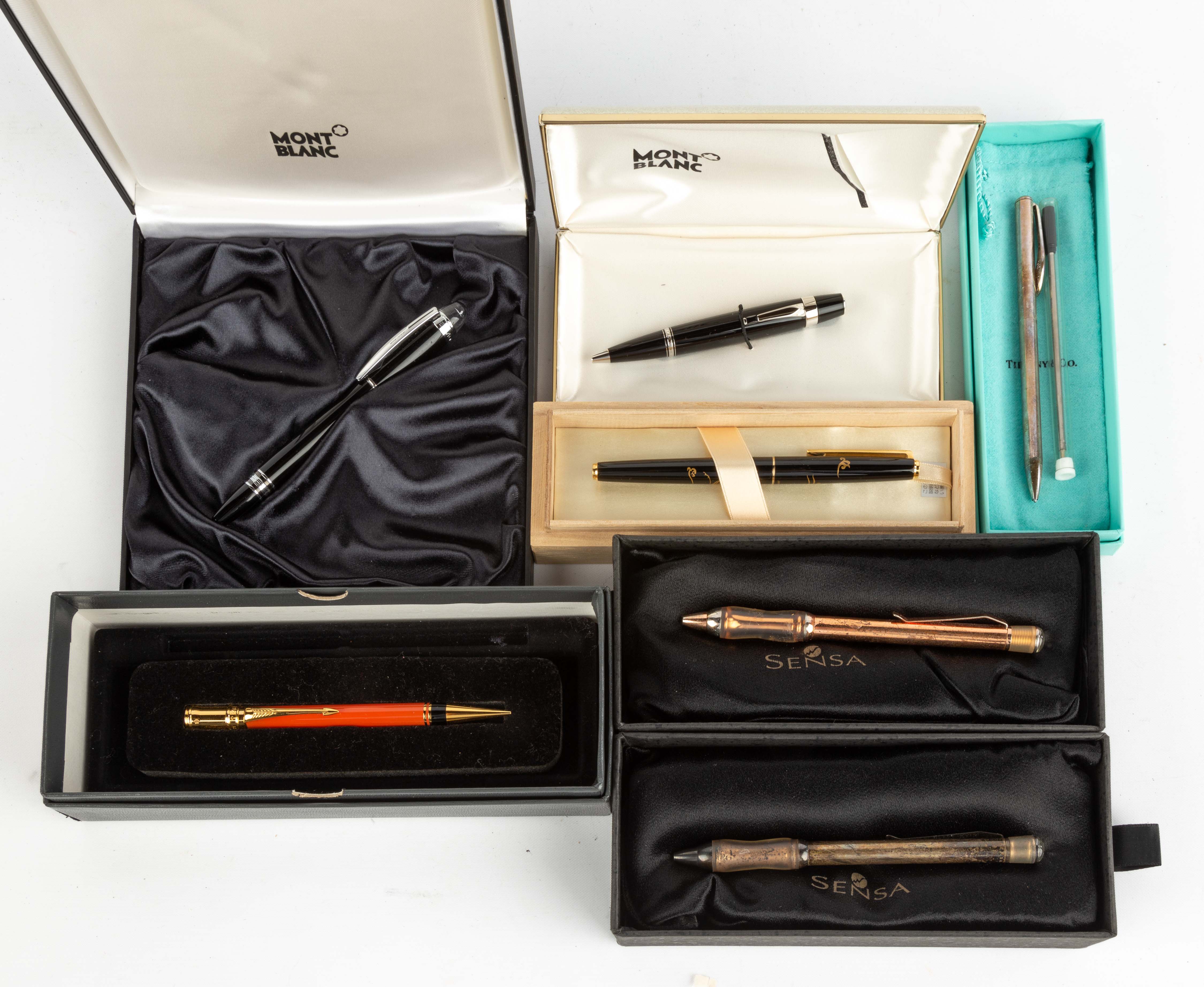 Group of Mont Blanc, Tiffany & Company, Pilot, Sensa Pens | Cottone ...