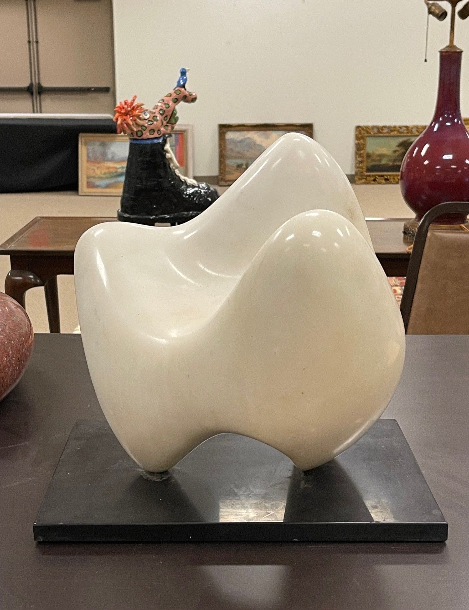 White Marble Sculpture, Attributed to Sidney Moore | Cottone Auctions