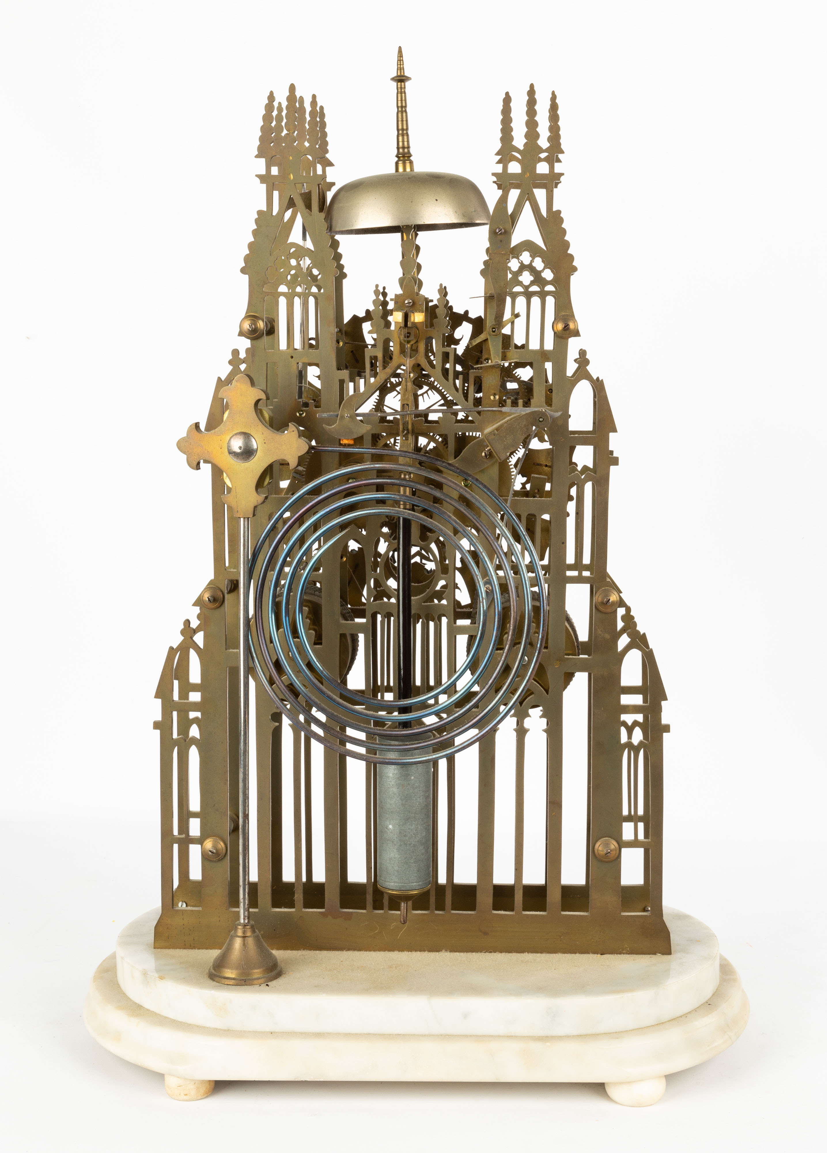 English Gothic Skeleton Clock | Cottone Auctions