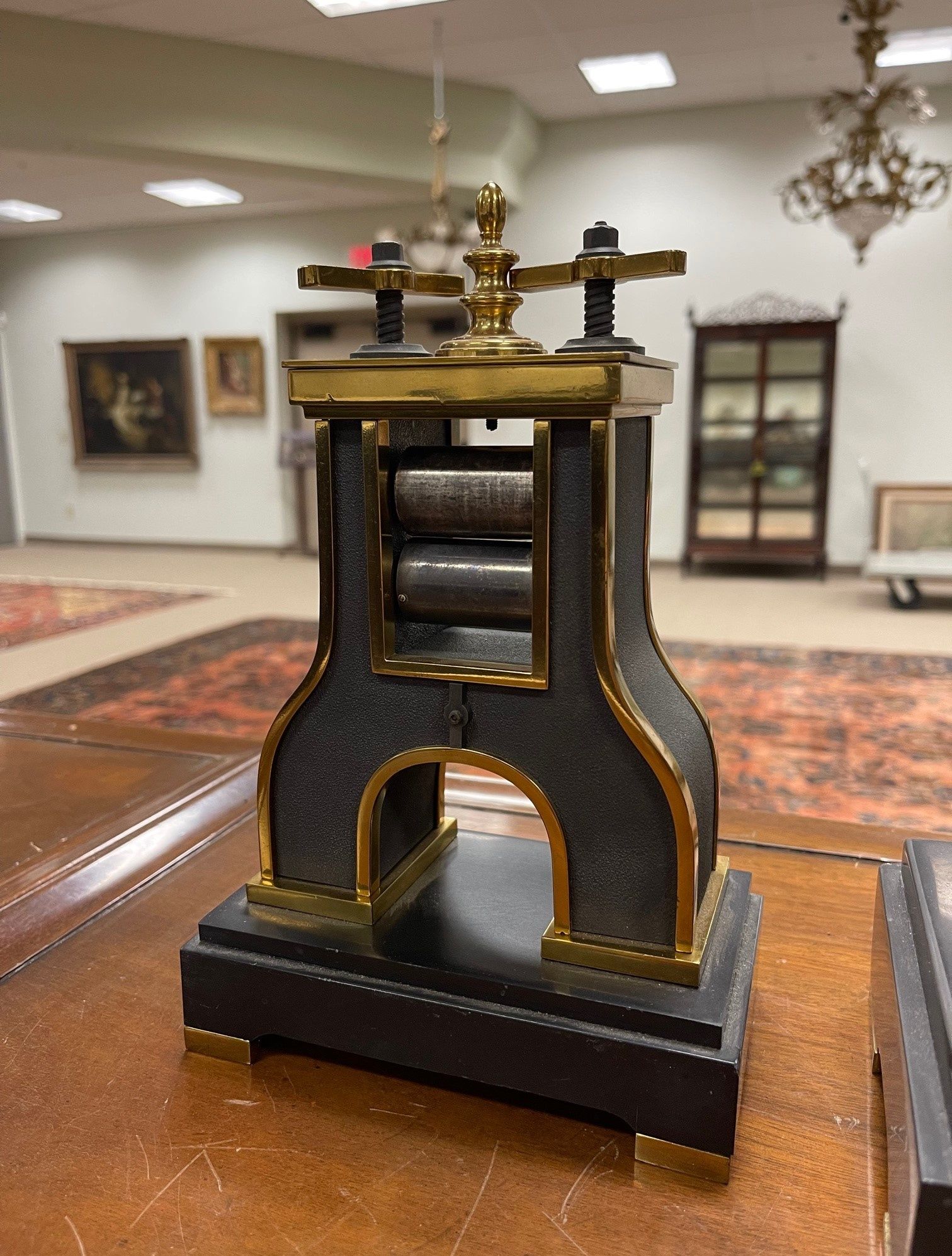 3 Piece French Industrial Steam Hammer Clock | Cottone Auctions