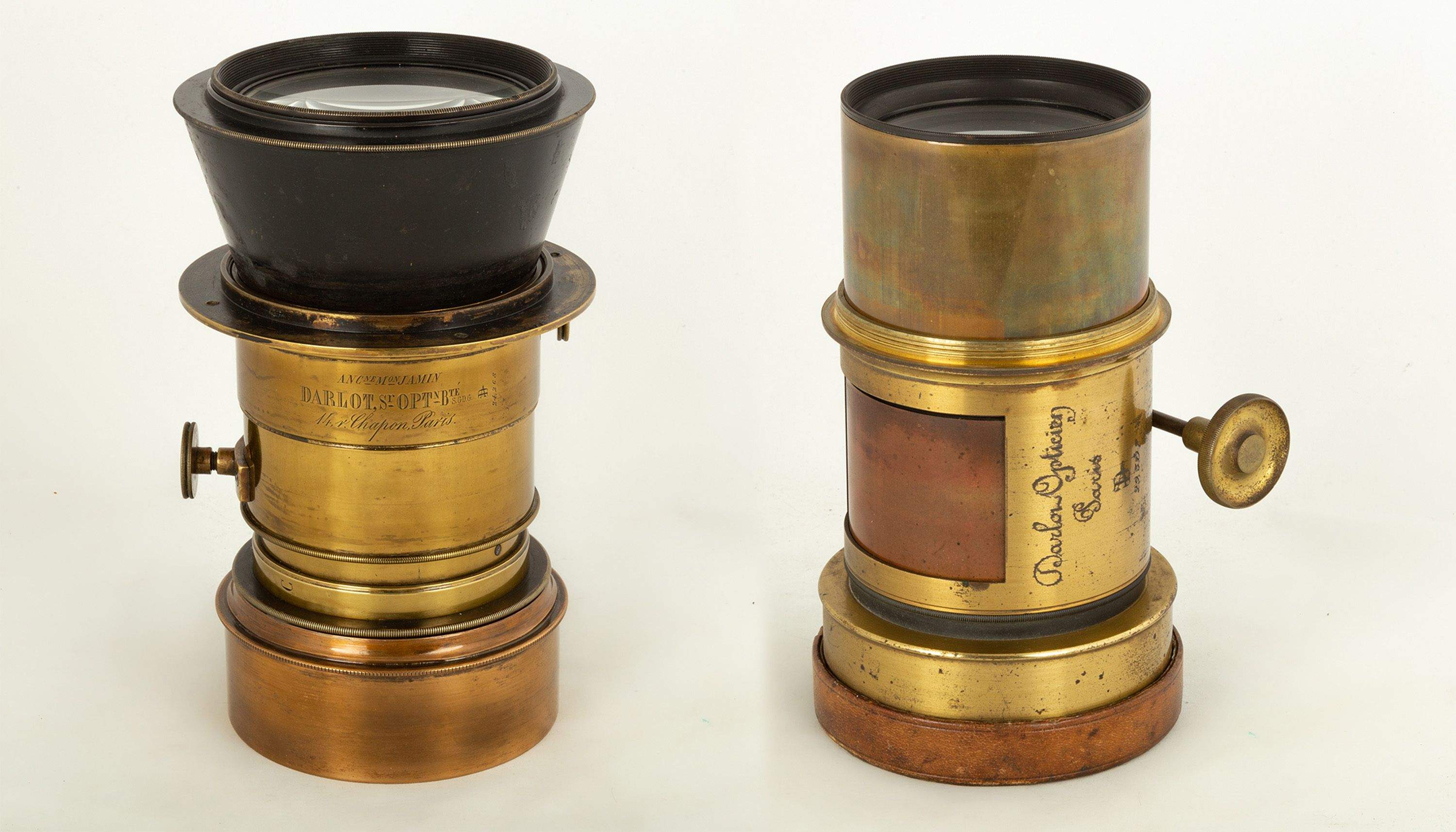 (2) Darlot Petzval Lens | Cottone Auctions