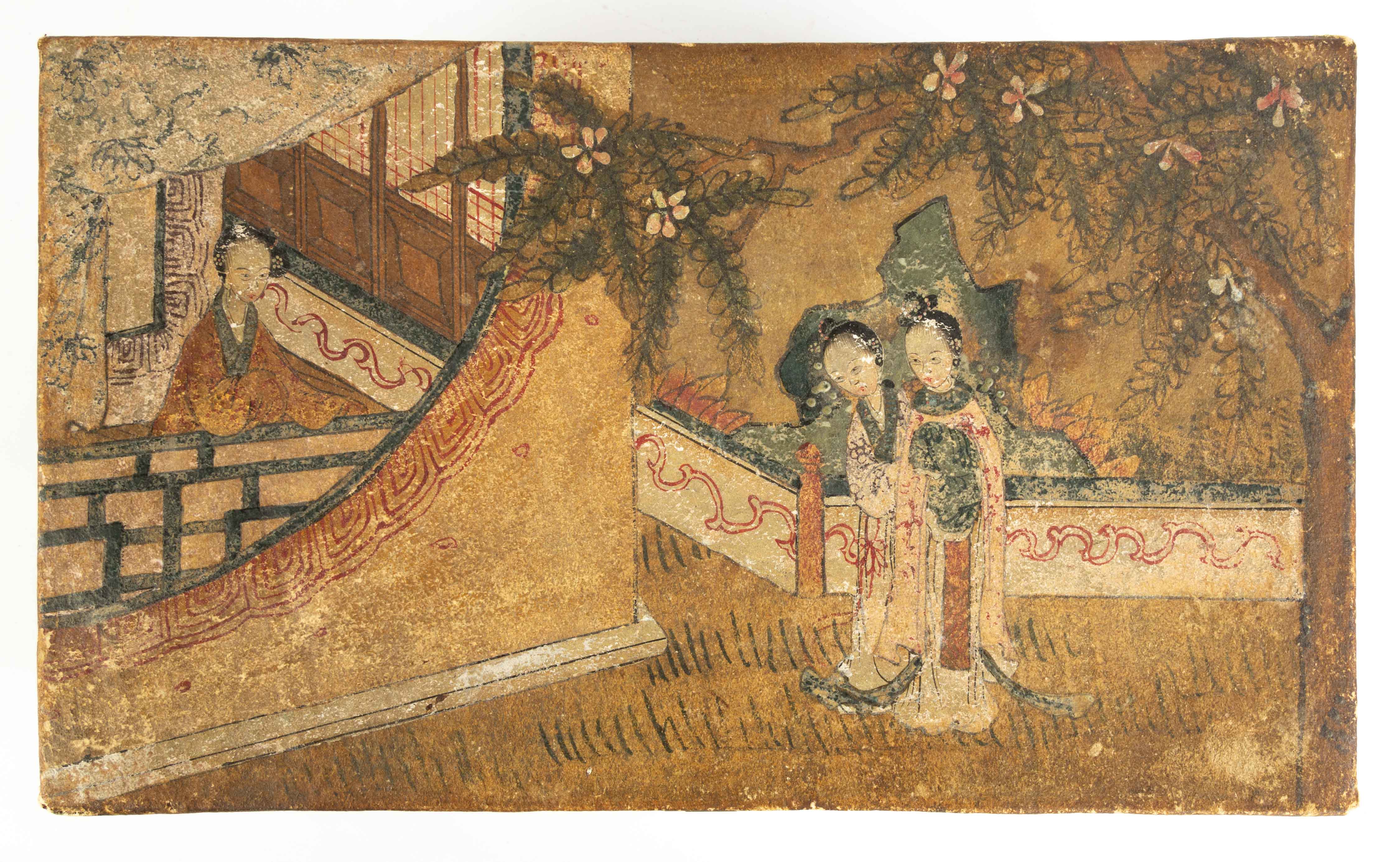 Chinese Hand Painted Document Box | Cottone Auctions