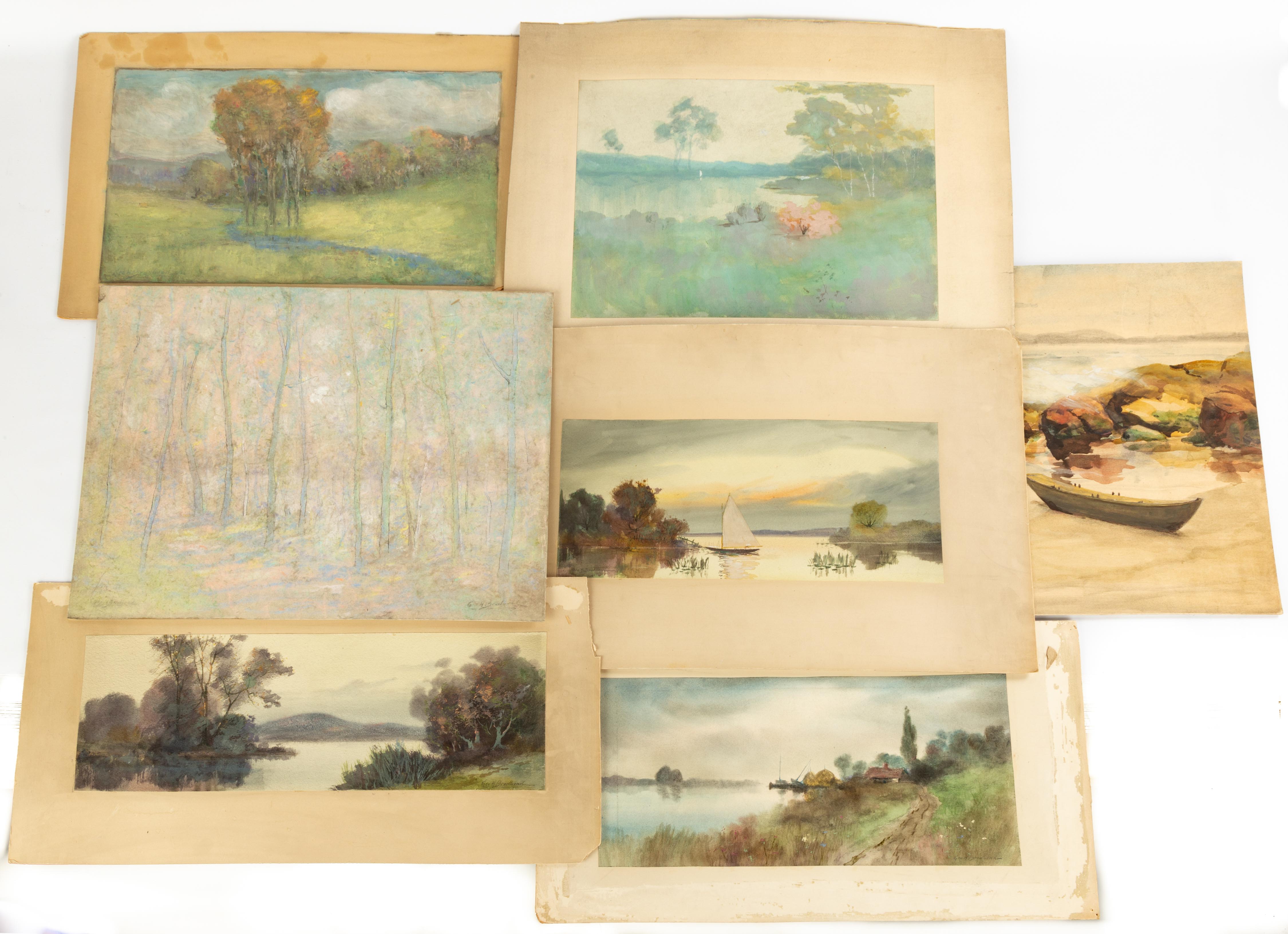 Group of George H. Brodhead (American, b. 1860) Paintings | Cottone ...