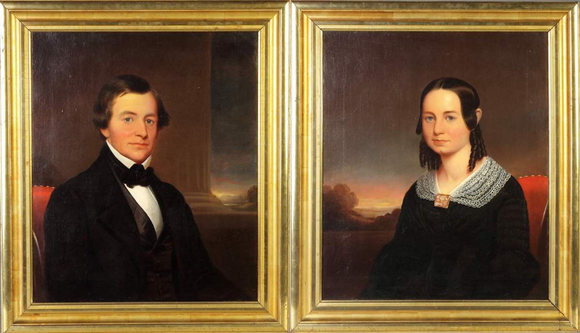 Pair of 19th Century Portraits | Cottone Auctions