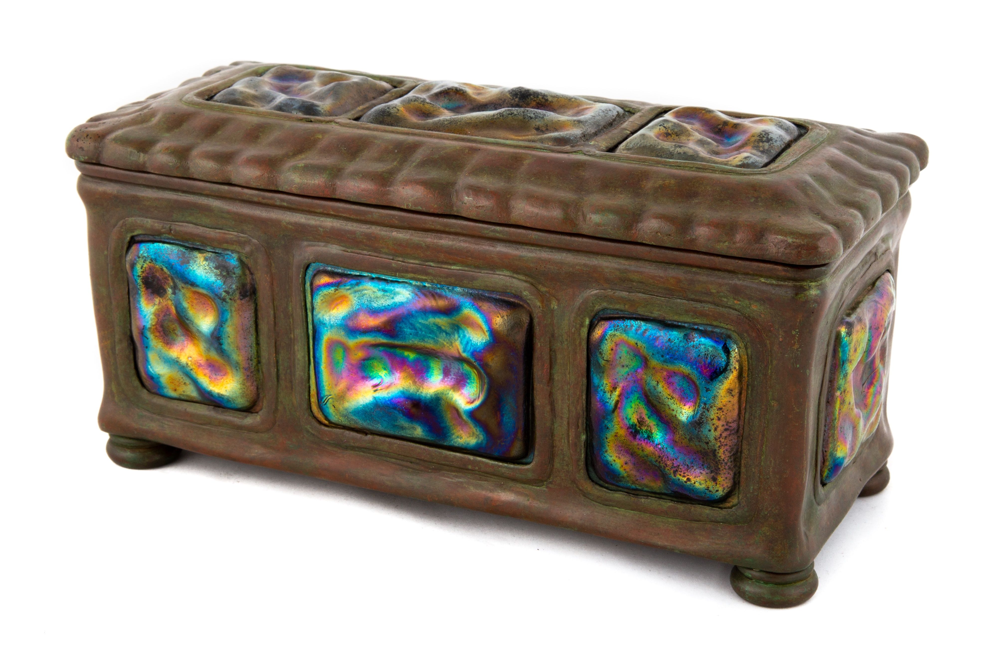 Tiffany Studios, New York Turtleback Jewelry Casket | Cottone Auctions