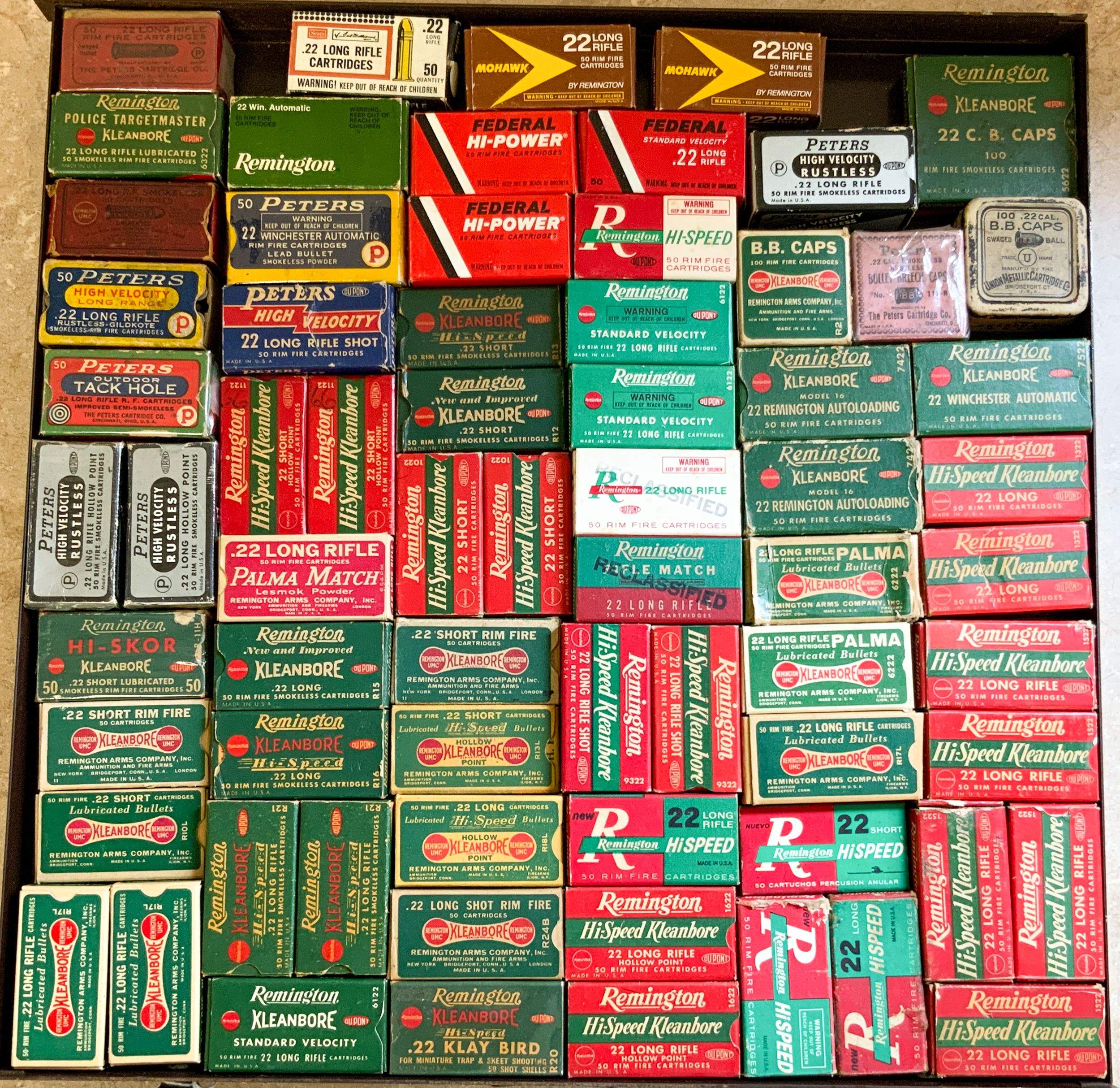 Group of 22 Rim Fire Cartridge Boxes | Cottone Auctions