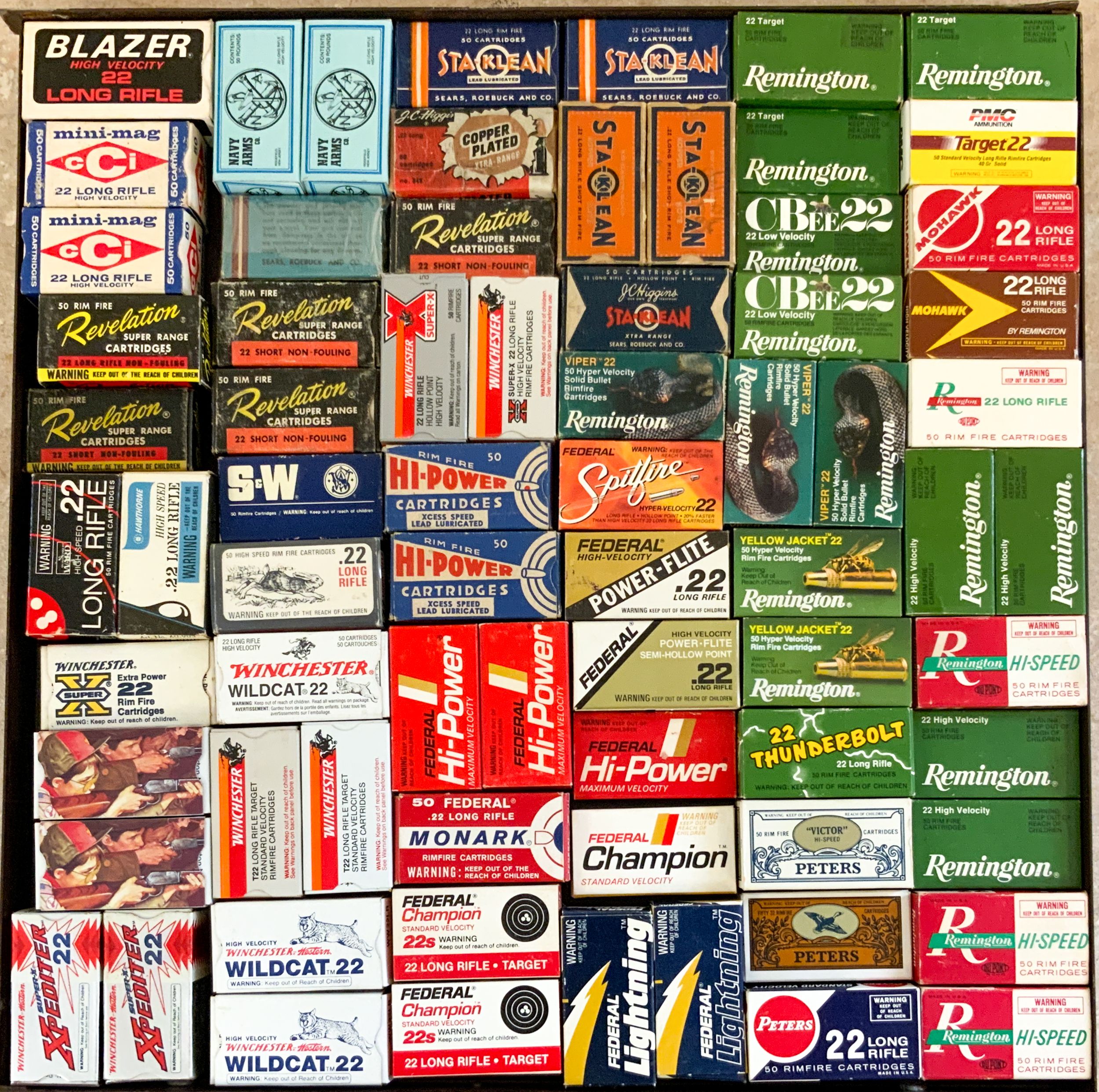 Group of 22 Rimfire Cartridges in Boxes (Modern) | Cottone Auctions