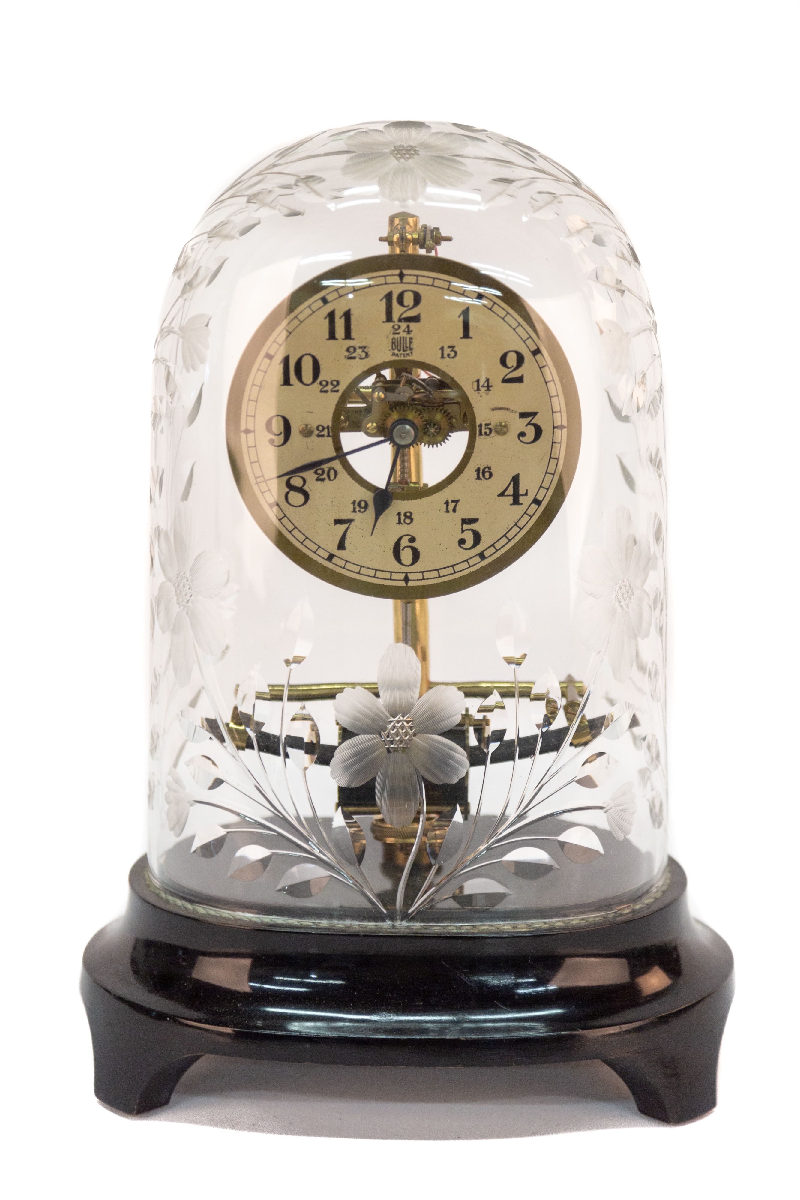 Electric Bulle Clock with Engraved Crystal Dome | Cottone Auctions