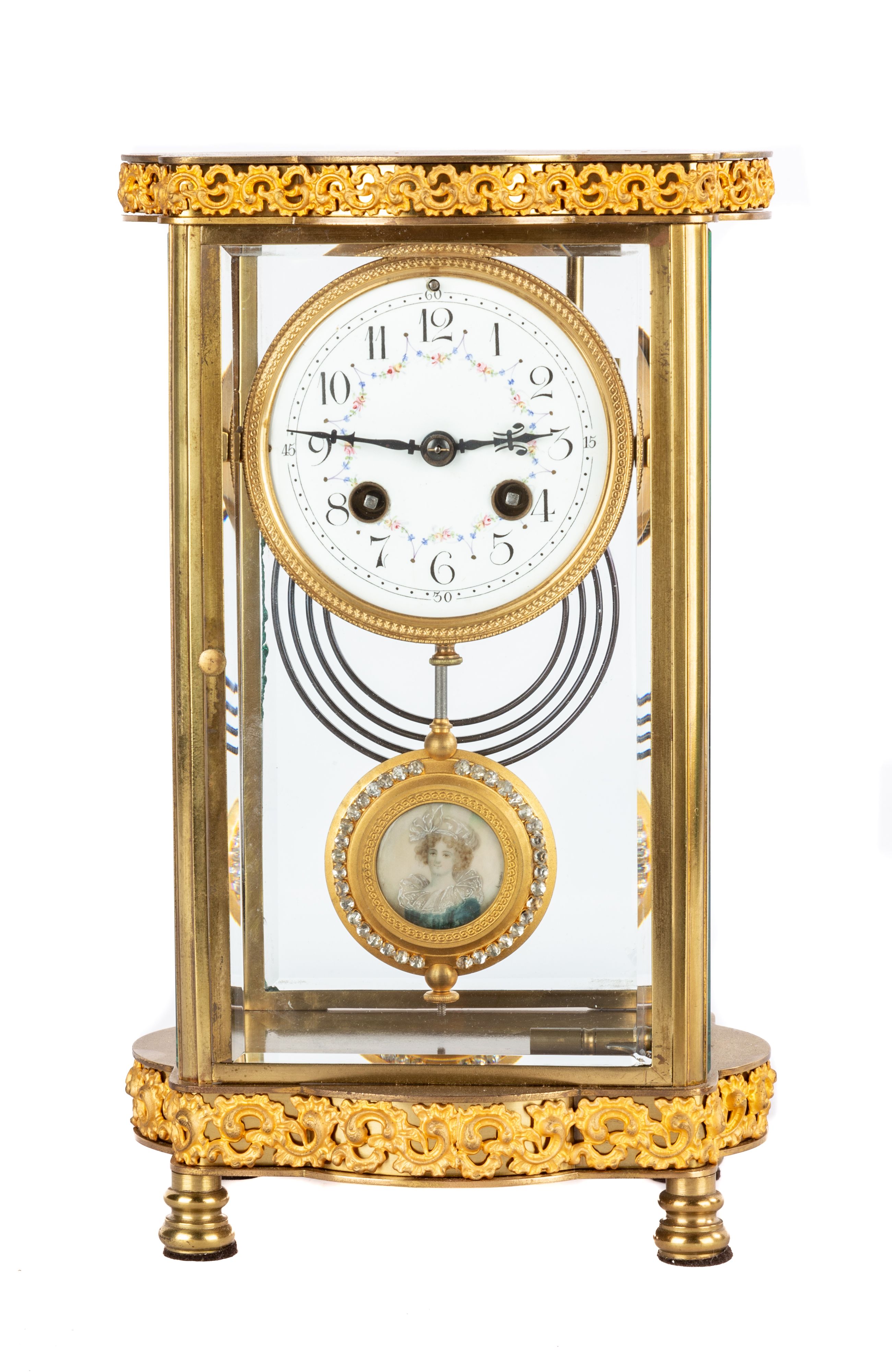 19th Century French Crystal Regulator | Cottone Auctions