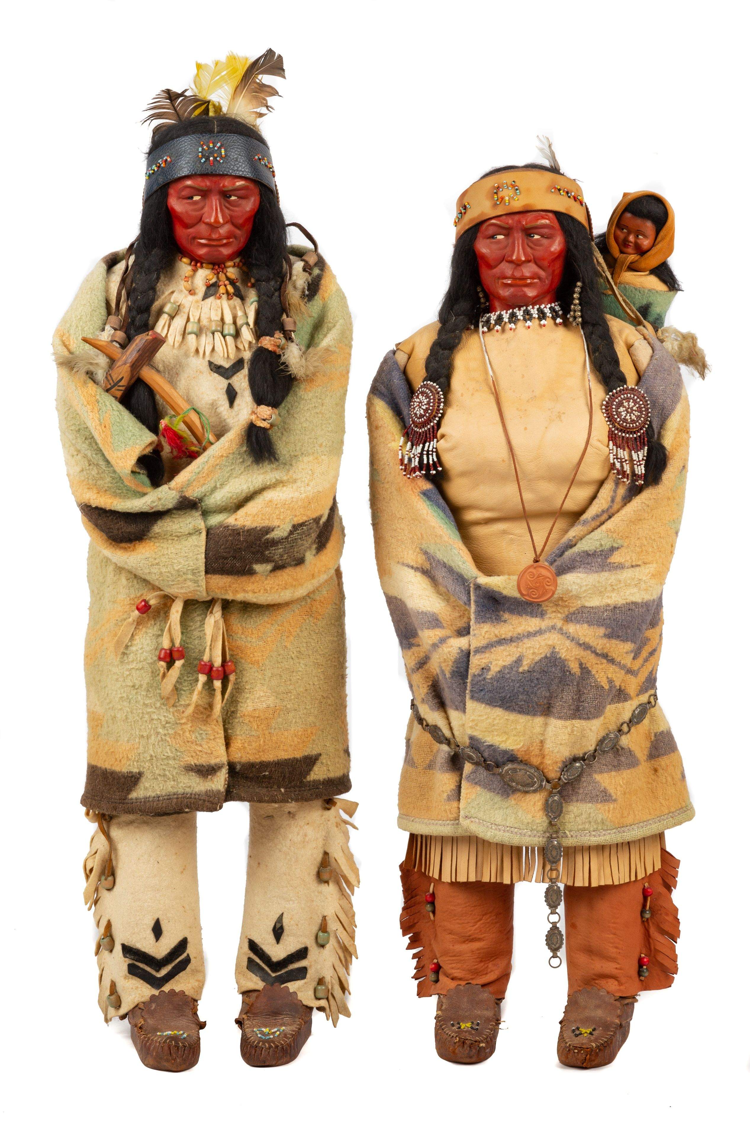 Large Skookum Store Display Native Americans | Cottone Auctions
