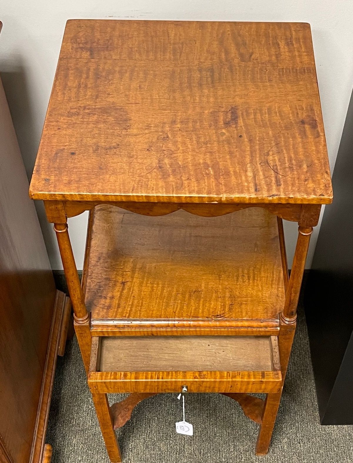 Tiger Maple Stand | Cottone Auctions