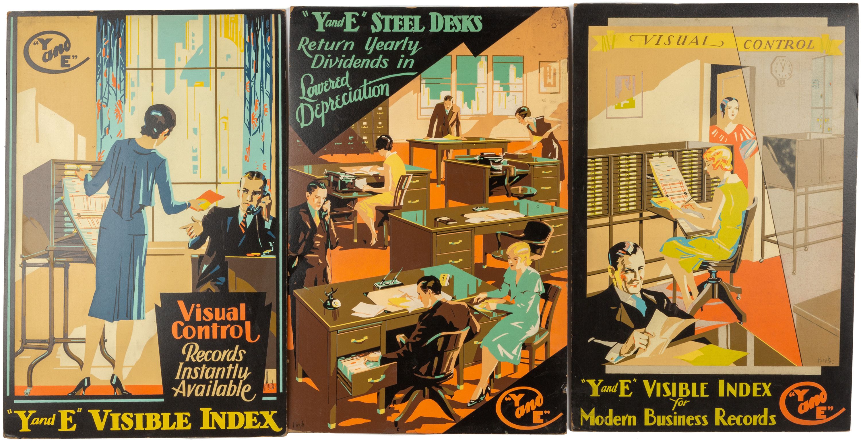 Three Vintage Cardboard Advertising Posters | Cottone Auctions