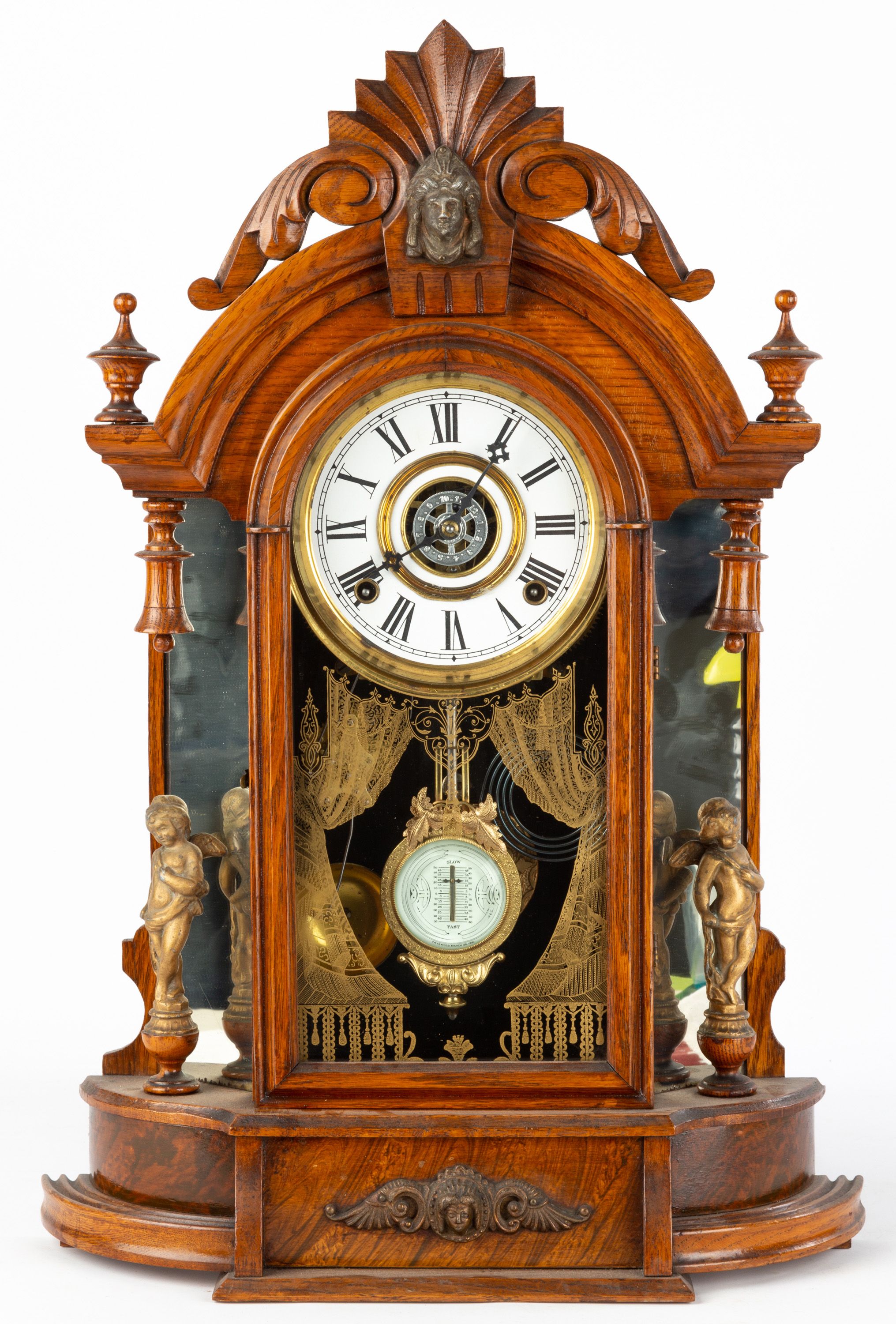 Gilbert and Co. Occidental Shelf Clock with Matching Reproduction ...
