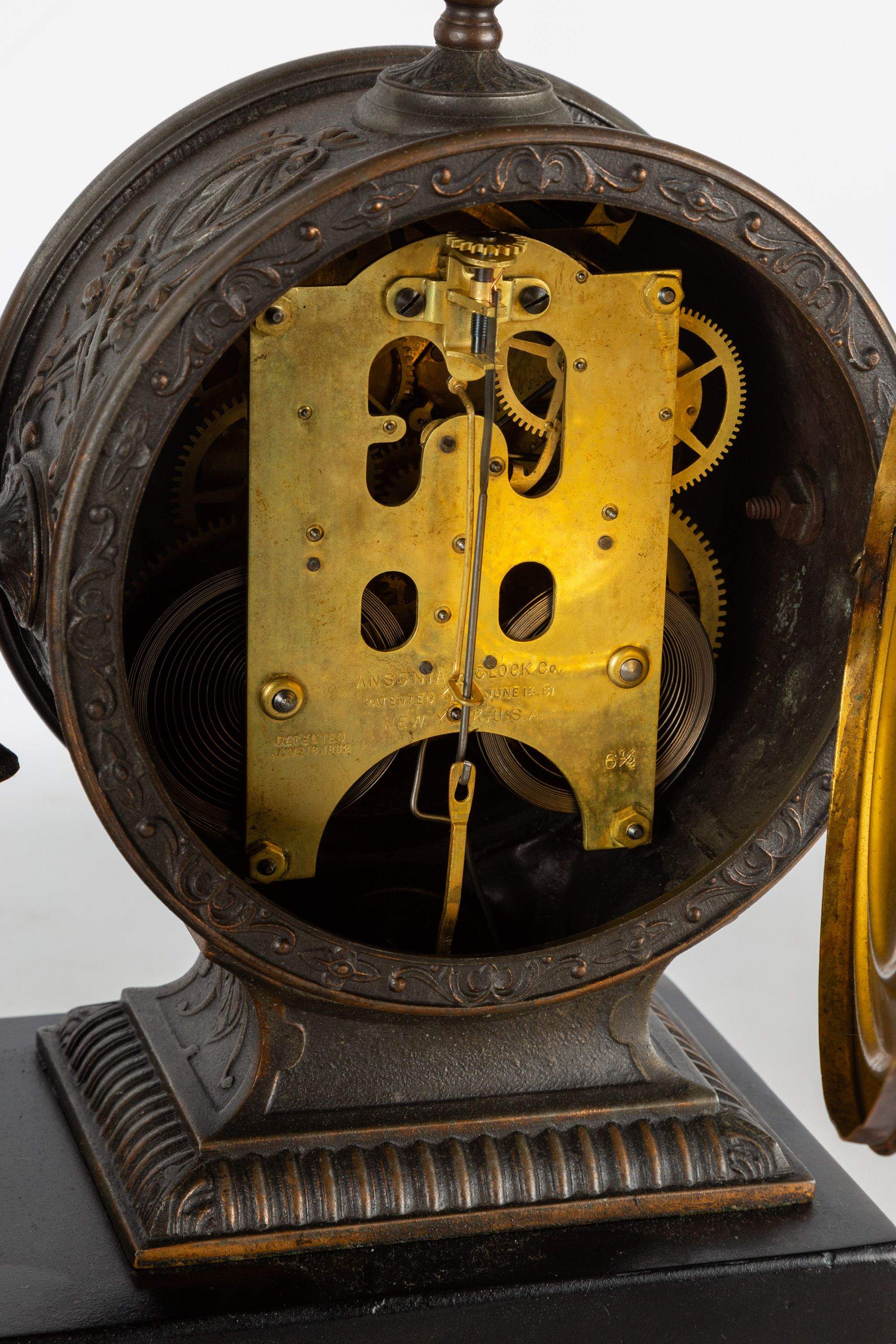 Ansonia Arion Model Figural Clock | Cottone Auctions