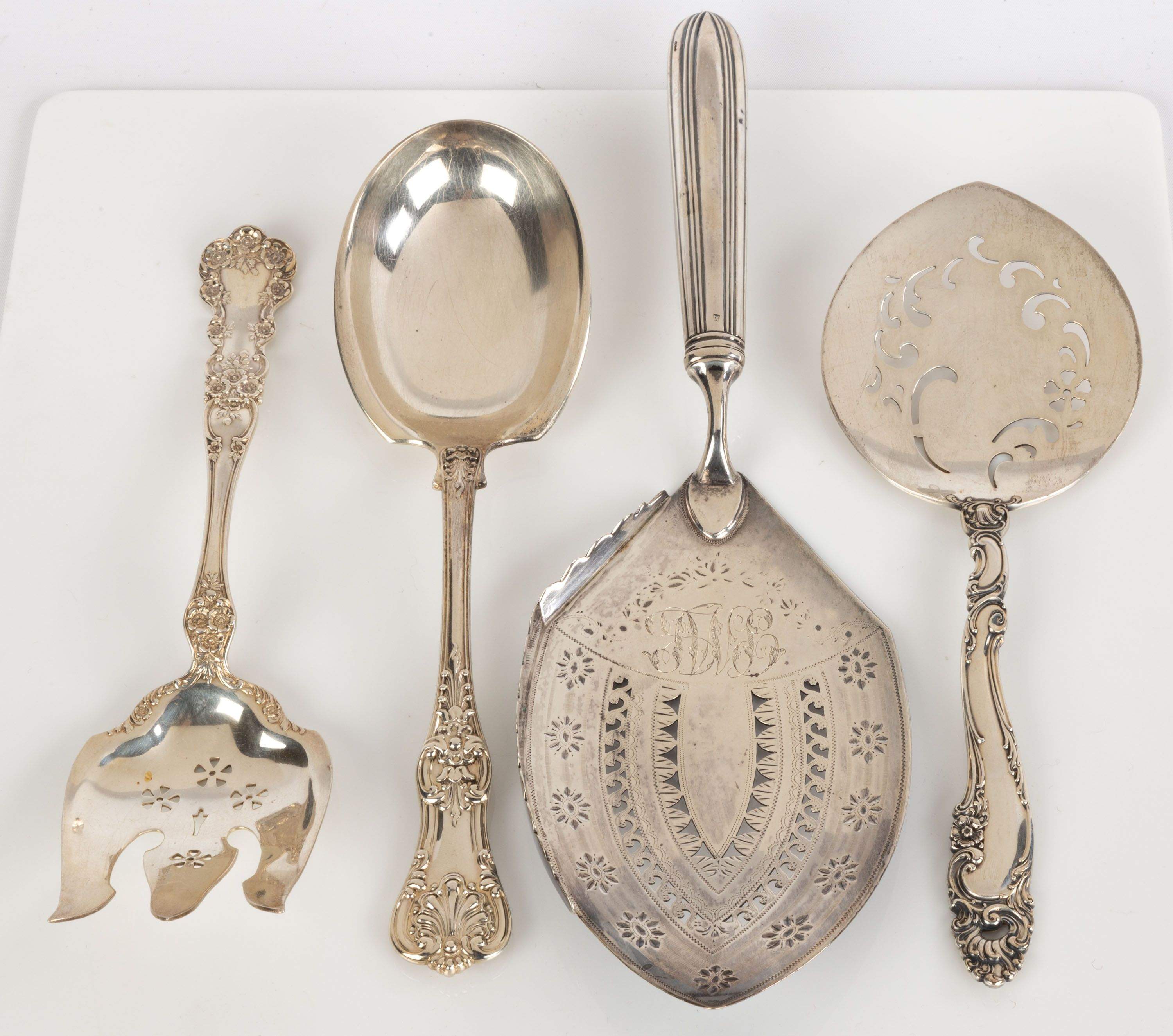 (4) Sterling Silver Serving Pieces | Cottone Auctions