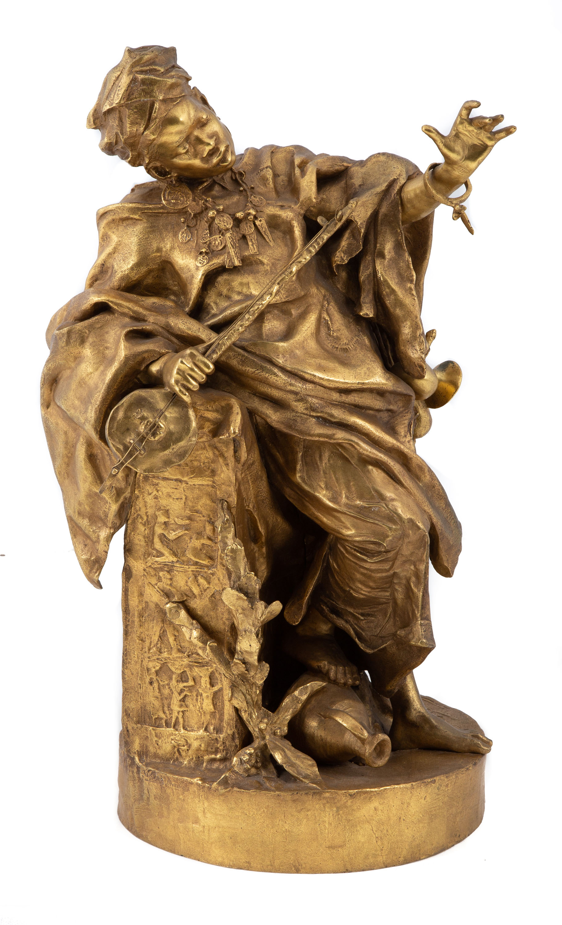 Arthur Strasser (Austrian, 1854-1927) Nubian Musician | Cottone Auctions