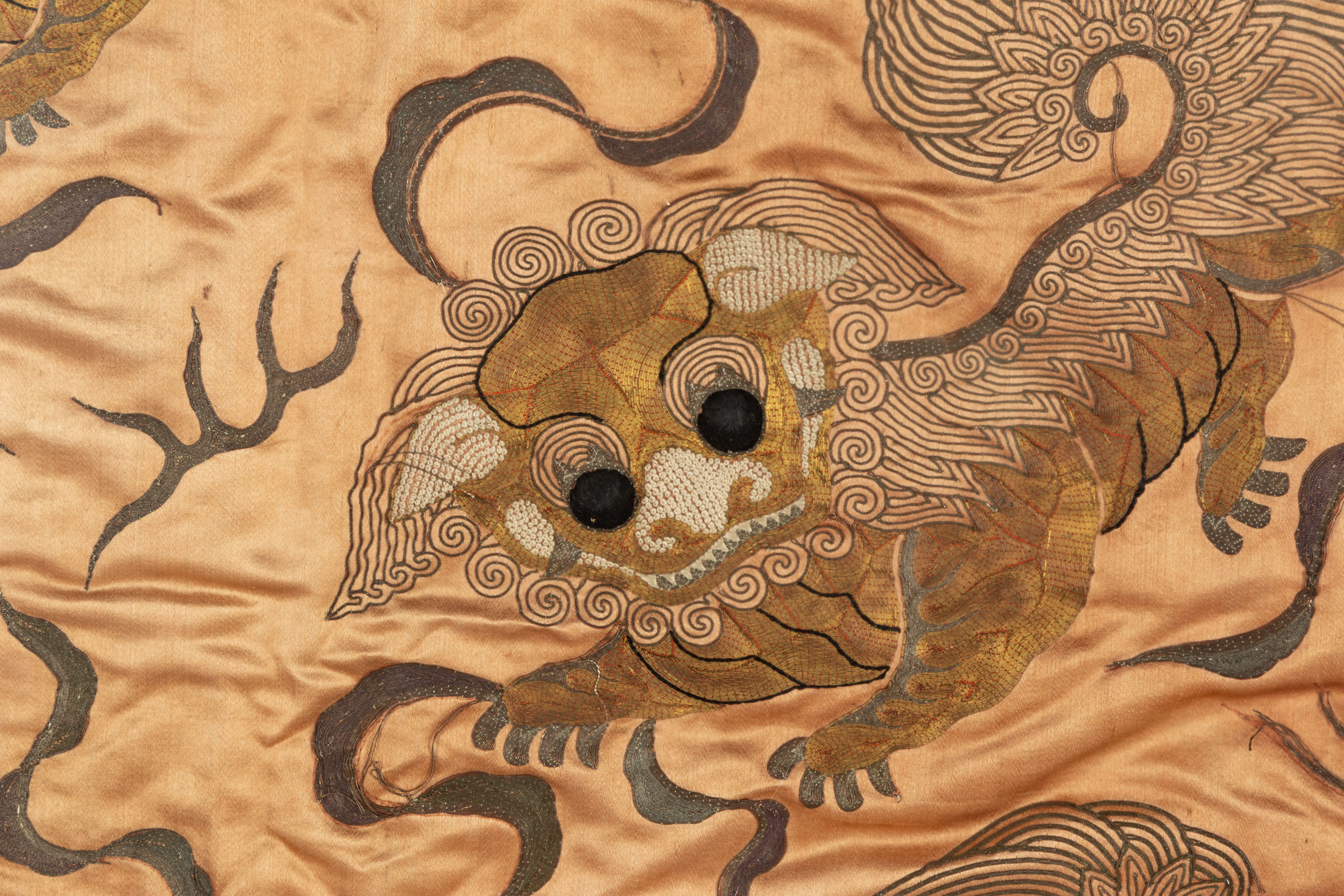 Chinese Silk Embroidered Kesi Panel with Qilin | Cottone Auctions