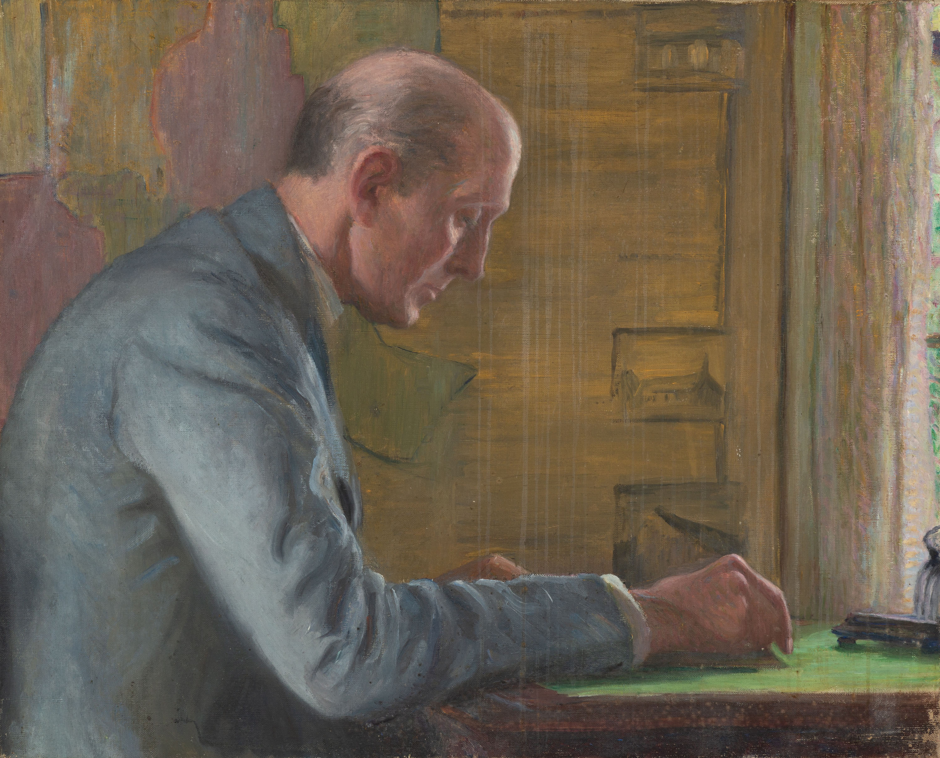 Lilla Cabot Perry (1848-1933) Portrait of Thomas Sergent Perry ...