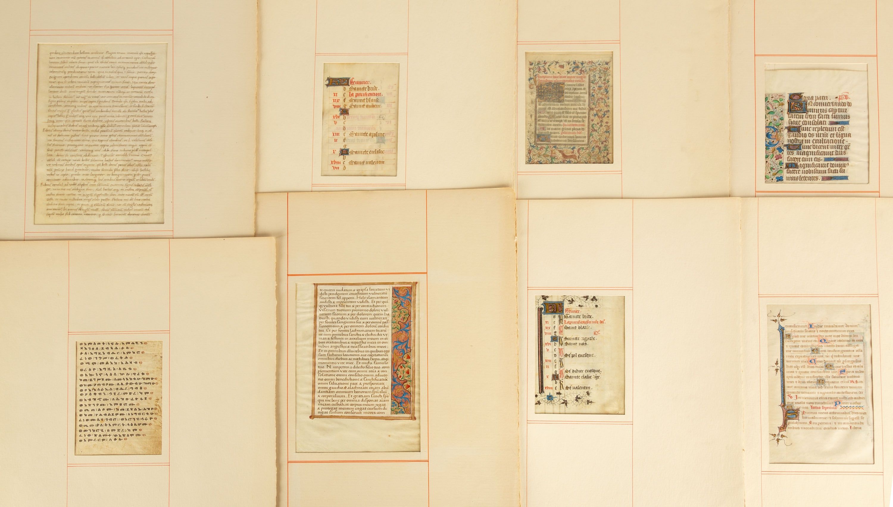 (8) Early Christian Illuminated Manuscript Book Plates | Cottone Auctions