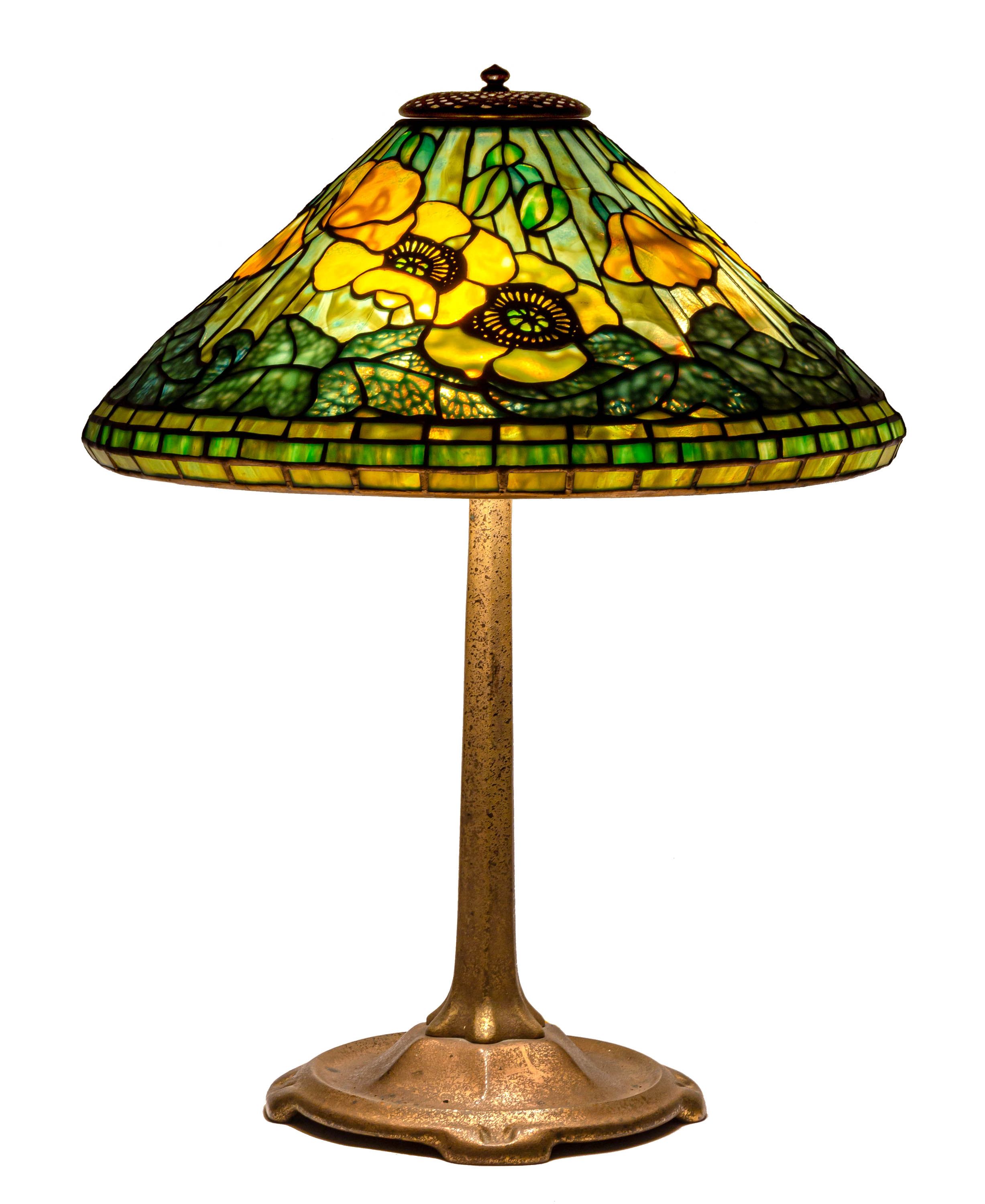 Tiffany Studios, New York "Poppy" Table Lamp | Cottone Auctions
