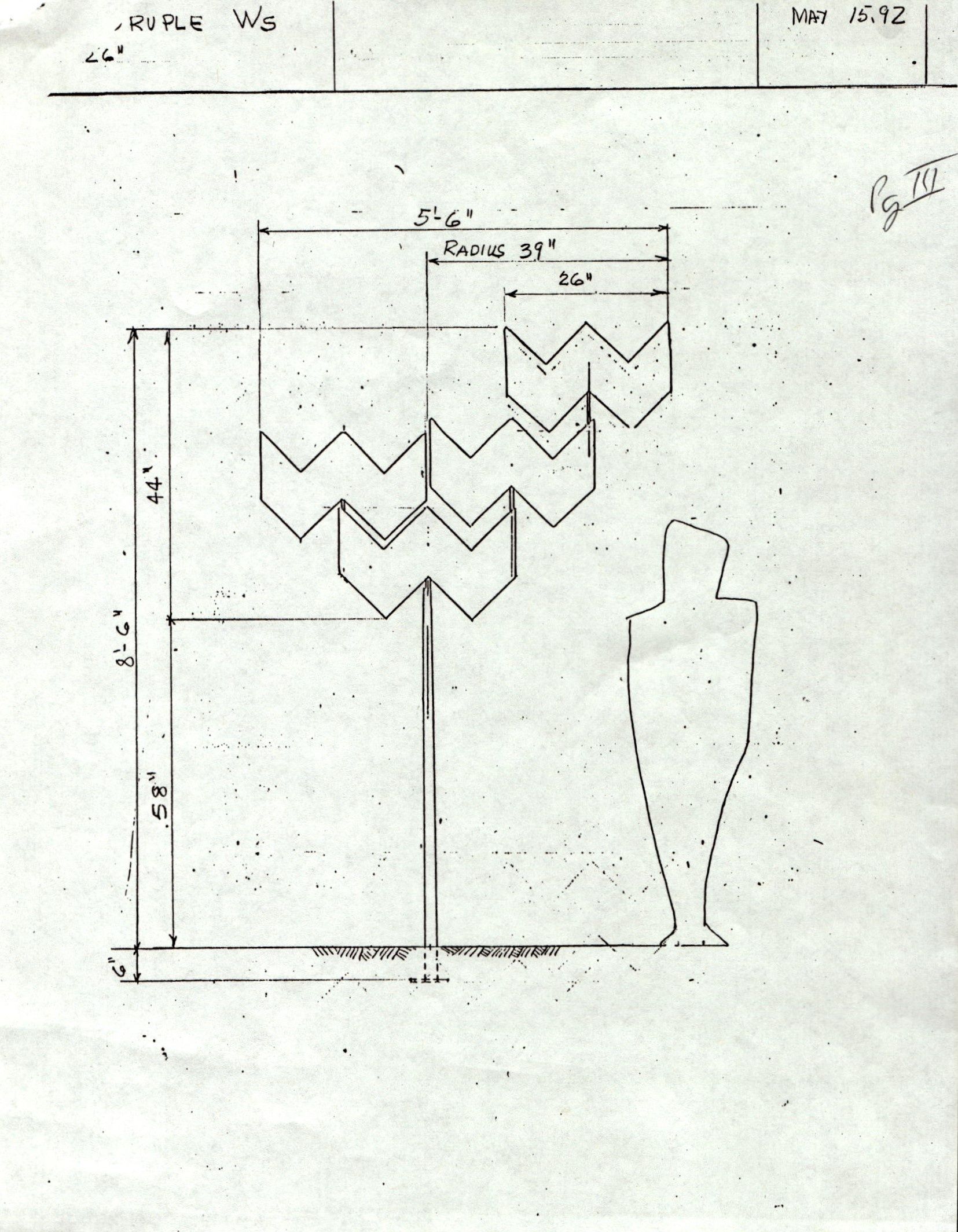 George Rickey (American, 1907-2002) "Four W’s" | Cottone Auctions