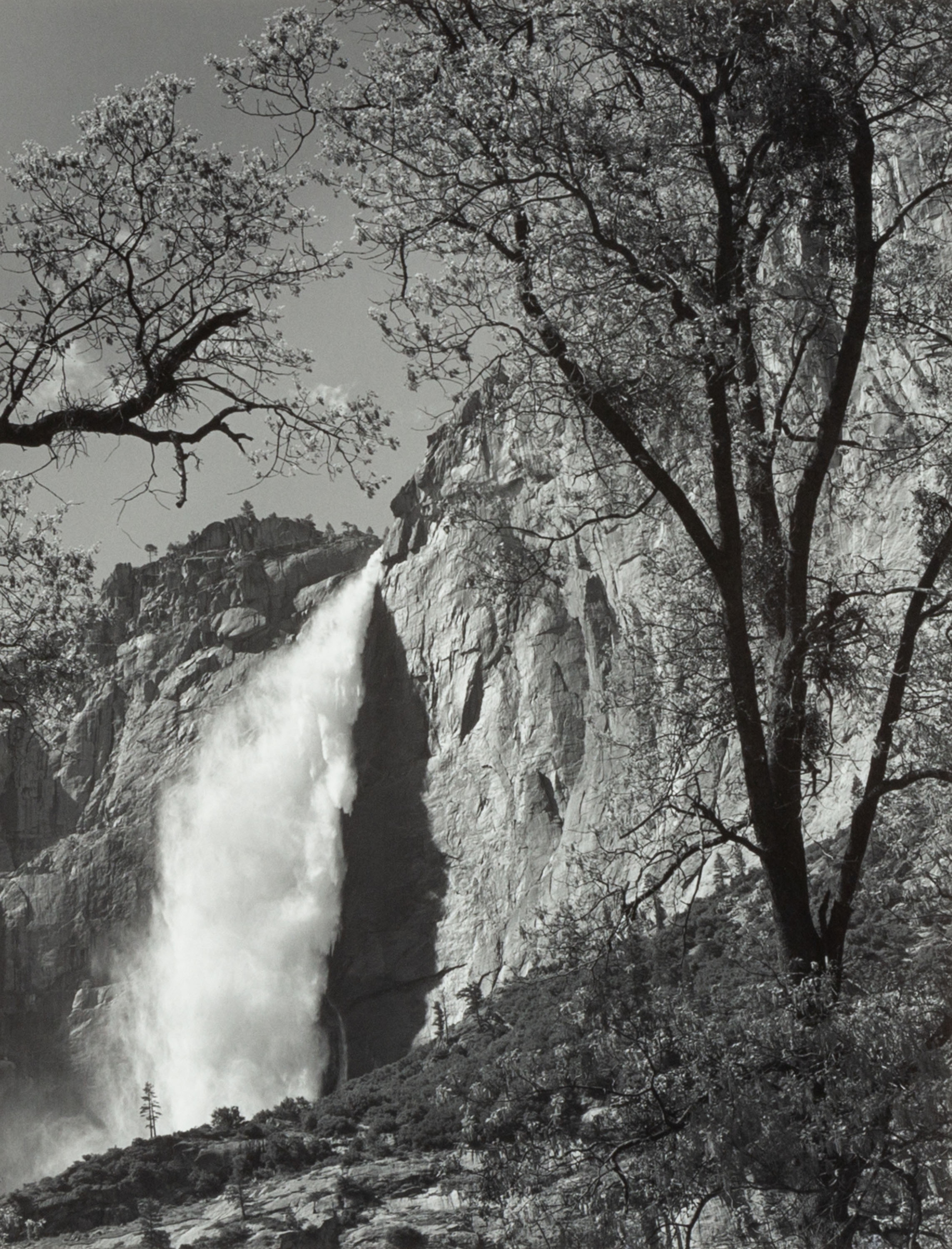 Ansel Adams (American, 1902-1984) Yosemite Falls, Spring, Yosemite ...