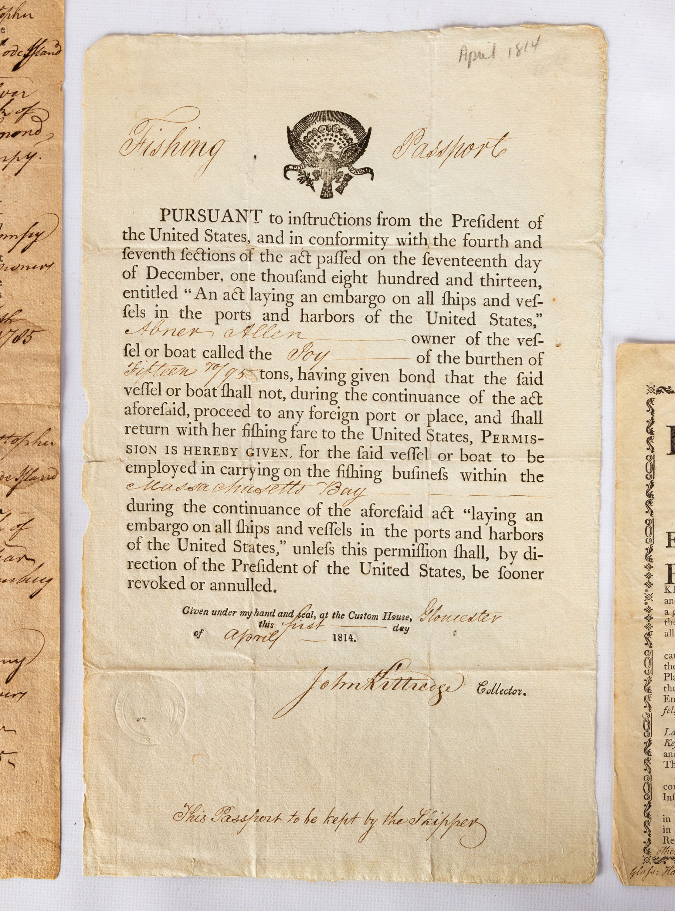 18th & 19th Century Broadsides and Document | Cottone Auctions
