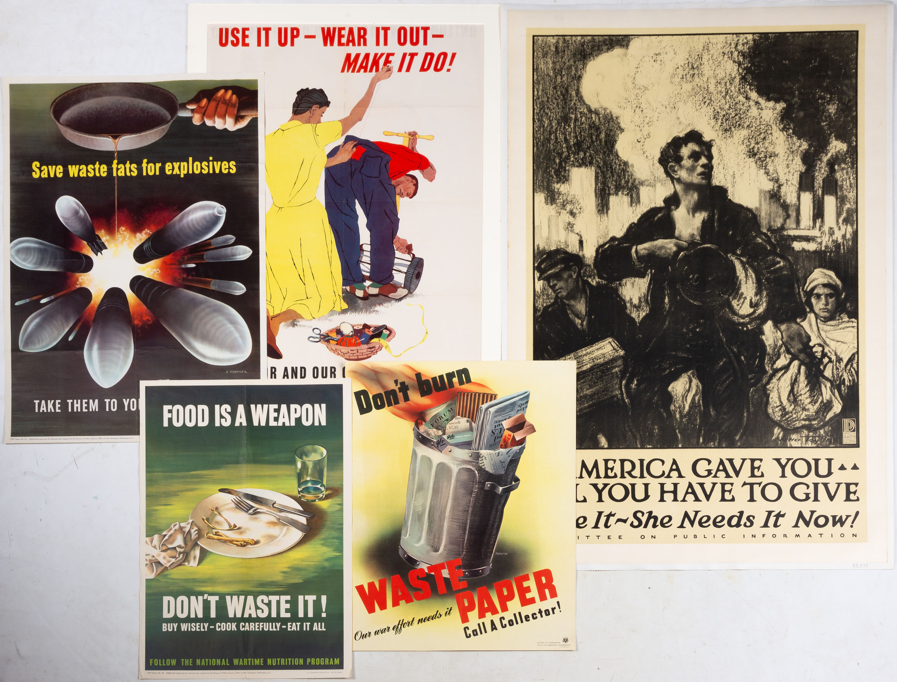 Large Group of WWII Posters | Cottone Auctions