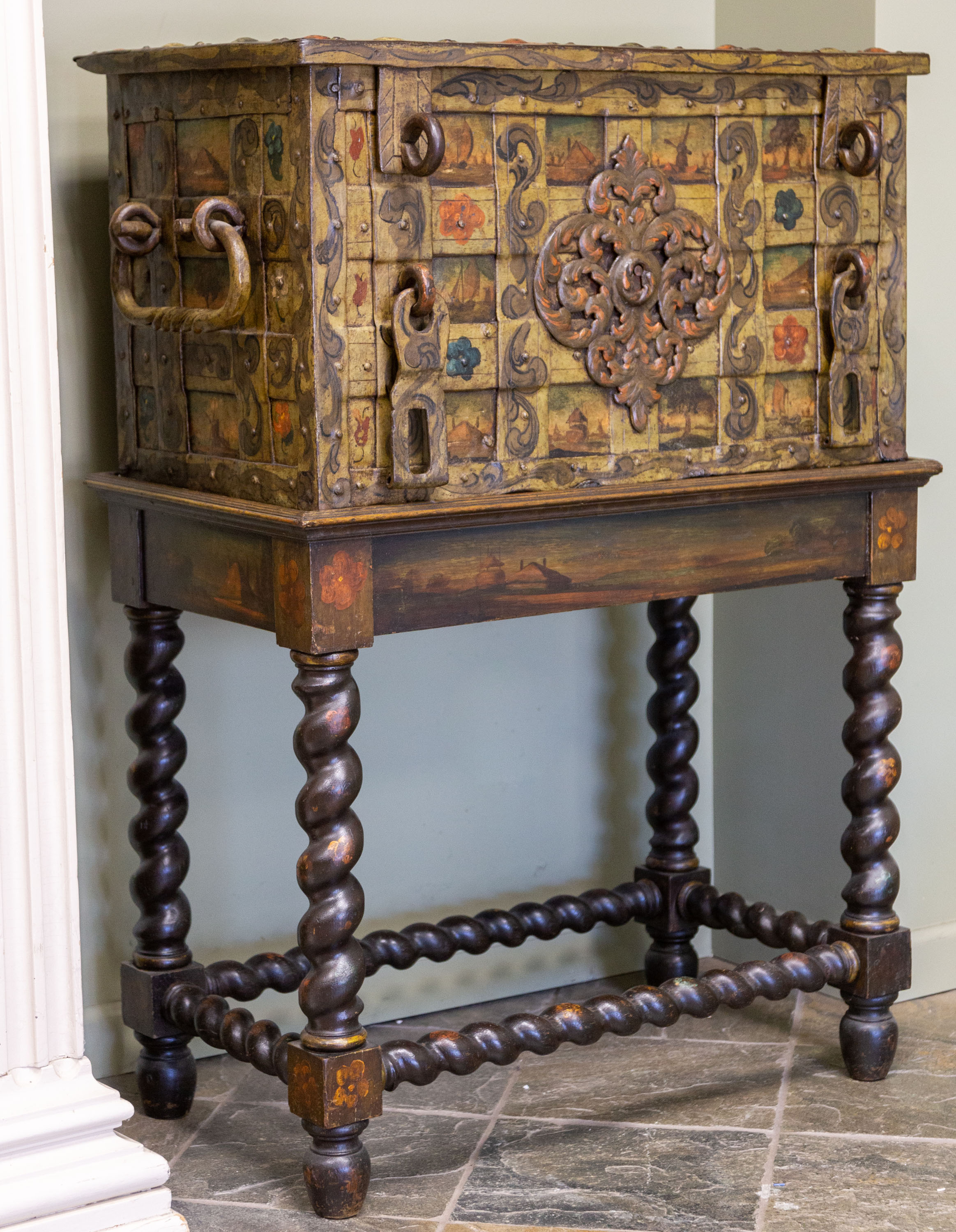 17th/18th Century German Strong Box, Armada Chest | Cottone Auctions