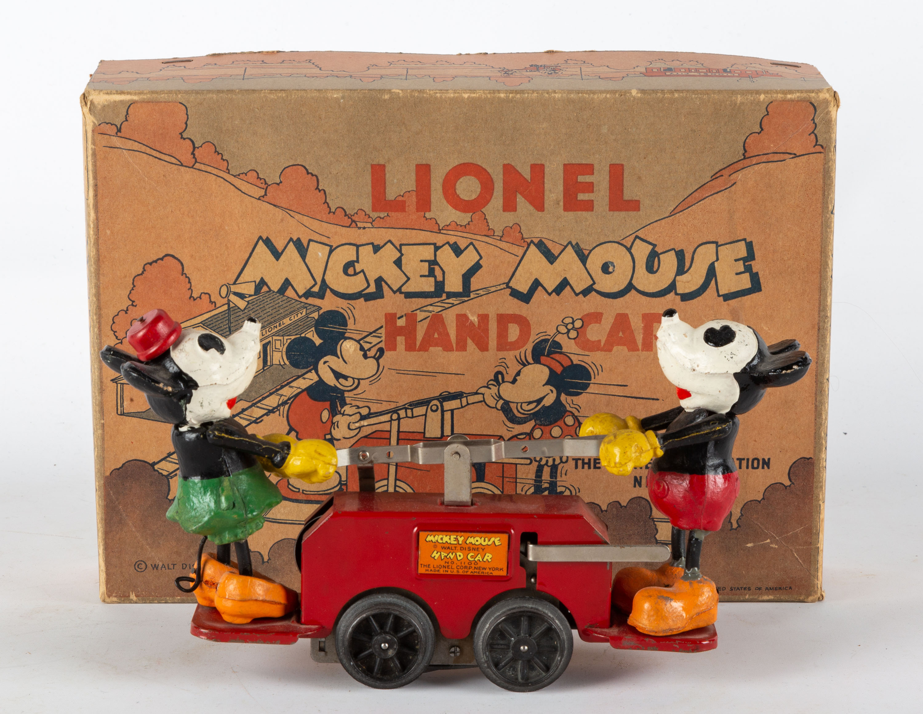 Lionel Mickey Mouse Hand Car | Cottone Auctions