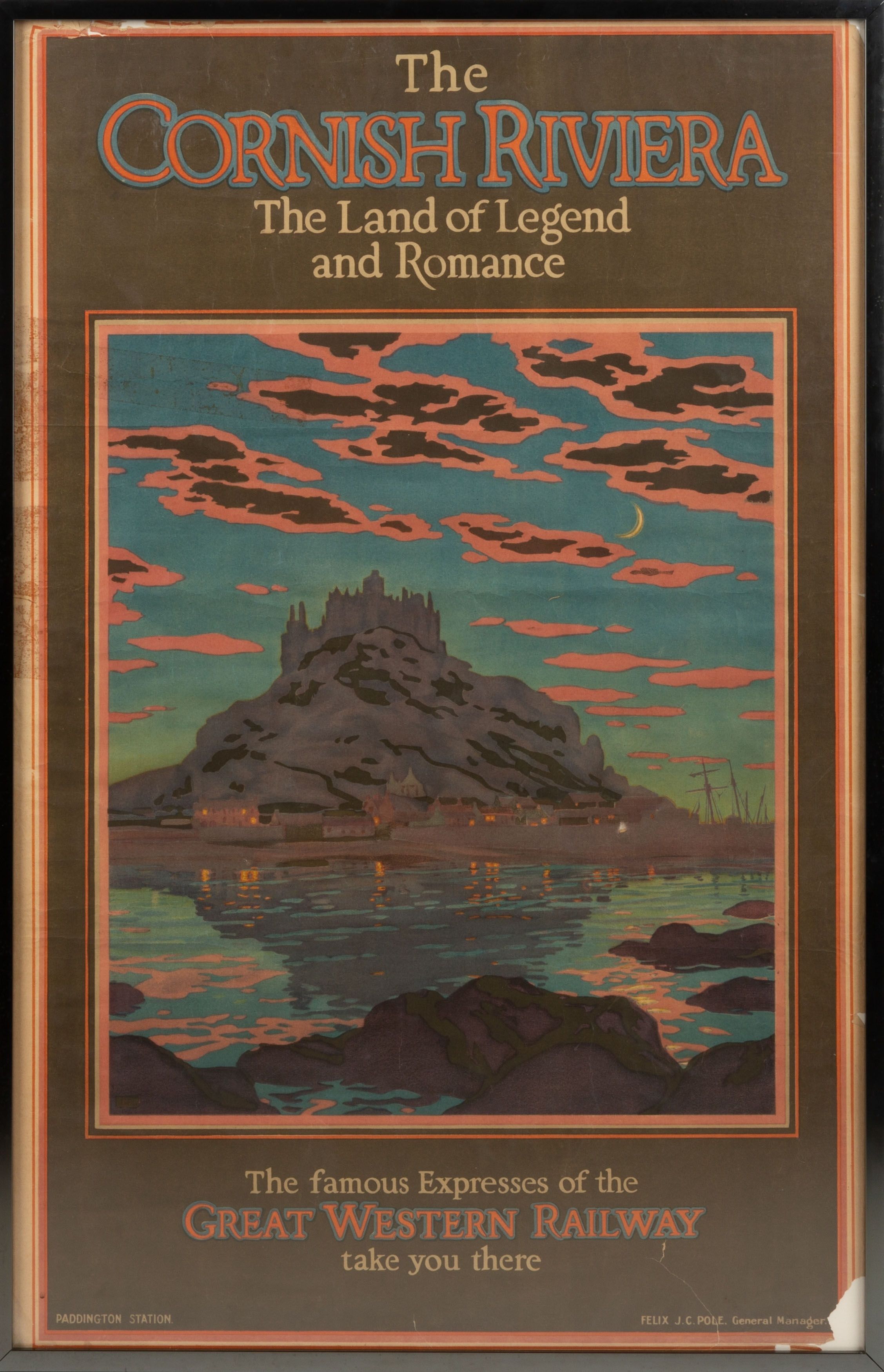 Ellis Martin, The Cornish Riviera, Great Western Railway Poster ...