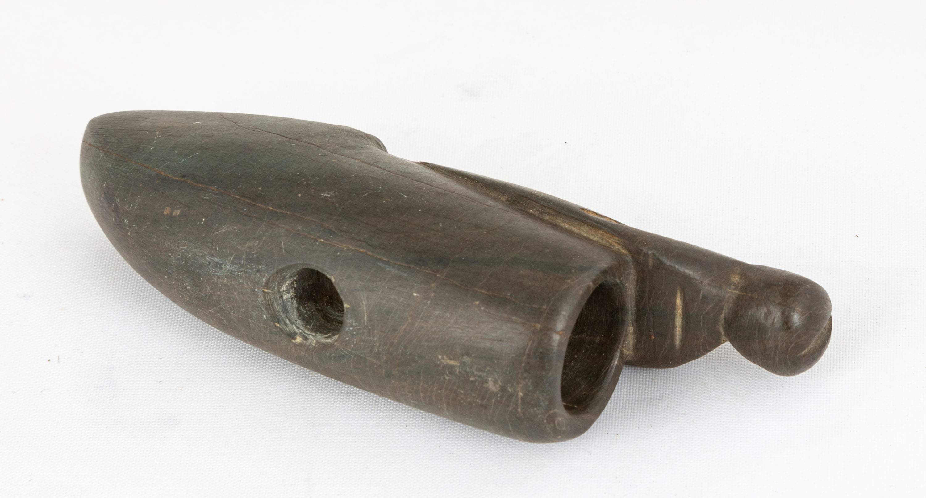 Native American Bird Stone Pipe with Effigy | Cottone Auctions