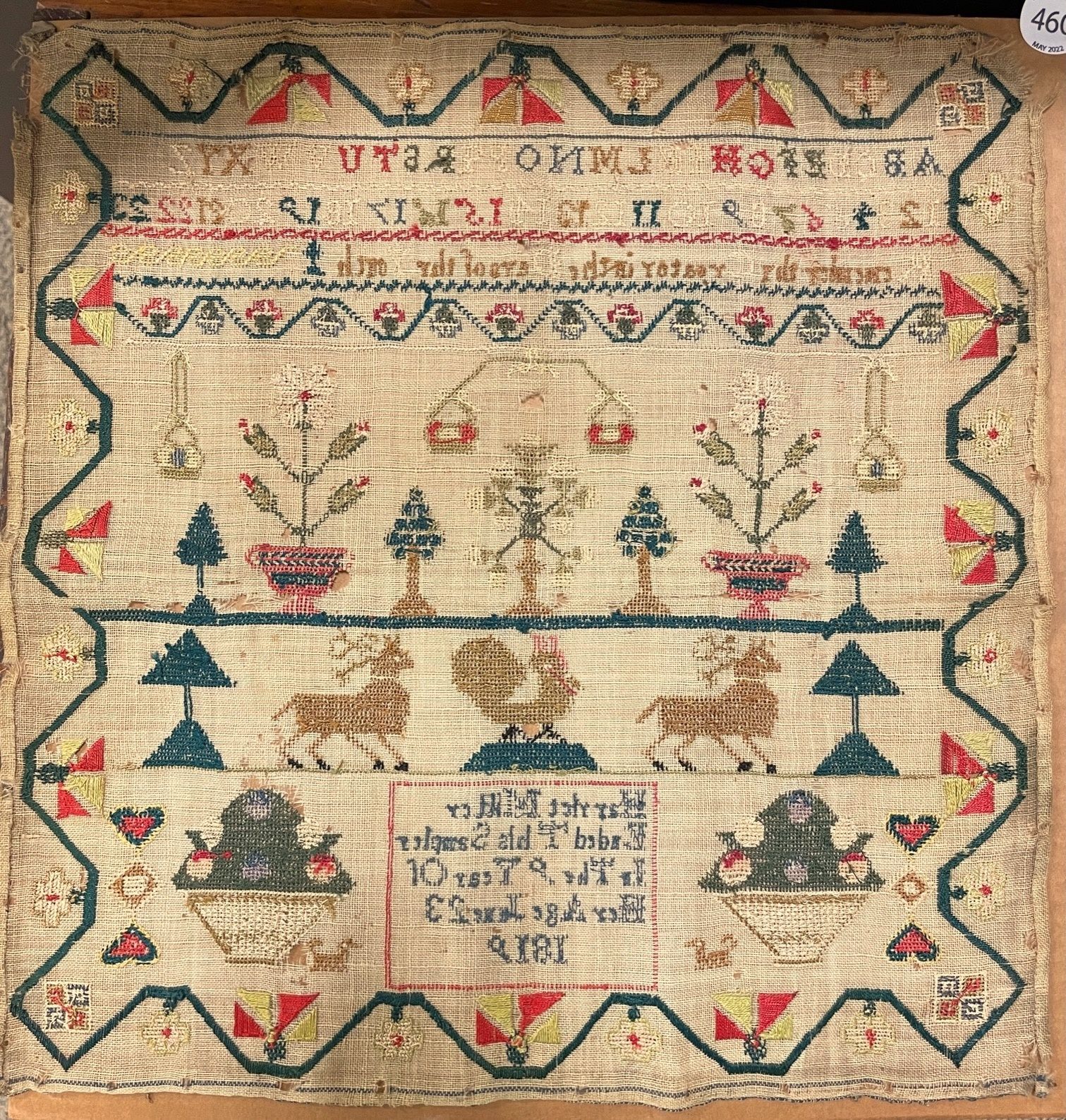 1812 Sampler Needlework | Cottone Auctions