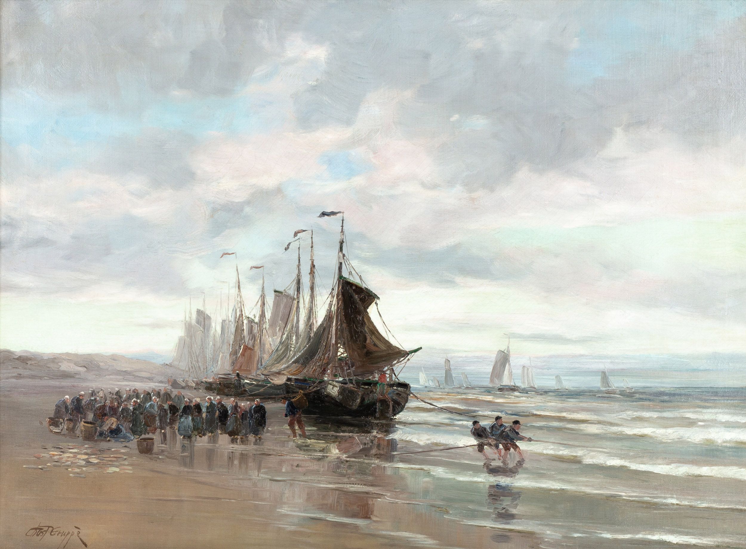 Charles P. Gruppe (American, 1860-1940) Seascape | Cottone Auctions