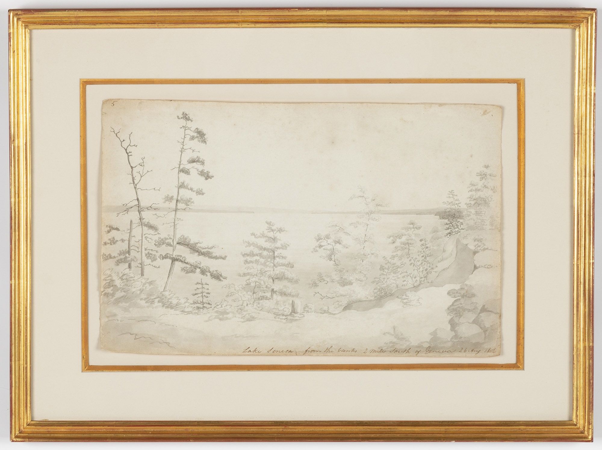 William Constable (1783-1861) Lake Seneca, From the Banks 2 Miles South ...