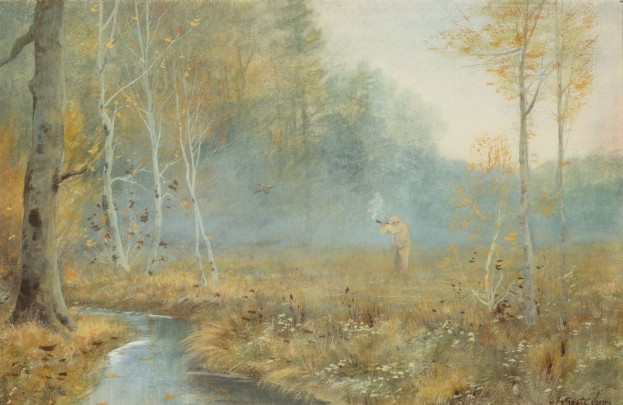 Seth C. Jones (American, 1853-1930) Hunter | Cottone Auctions