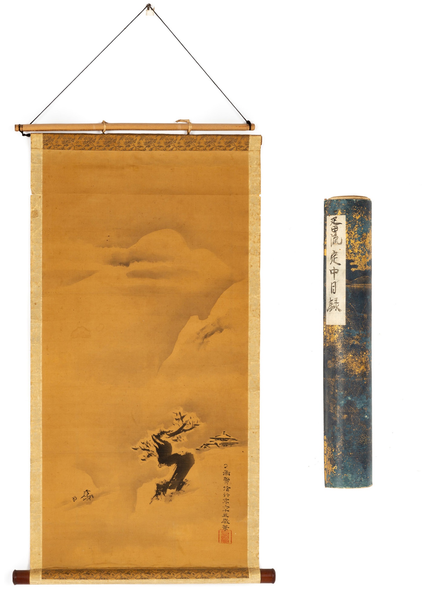 Chinese Handscroll and Chinese Silk Hanging Scroll | Cottone Auctions