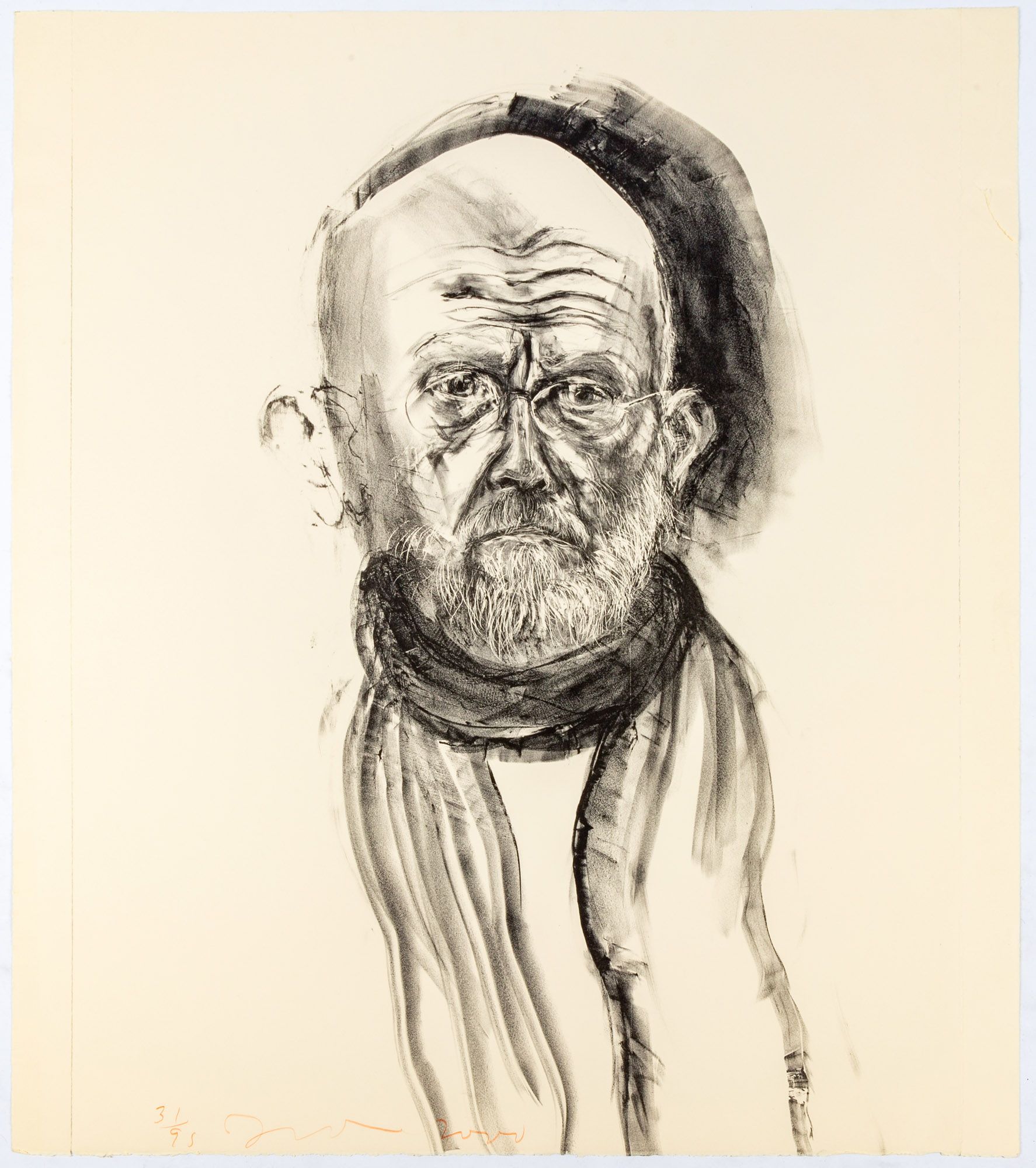 Jim Dine (American, b. 1935) "Dine in Black Grease" | Cottone Auctions