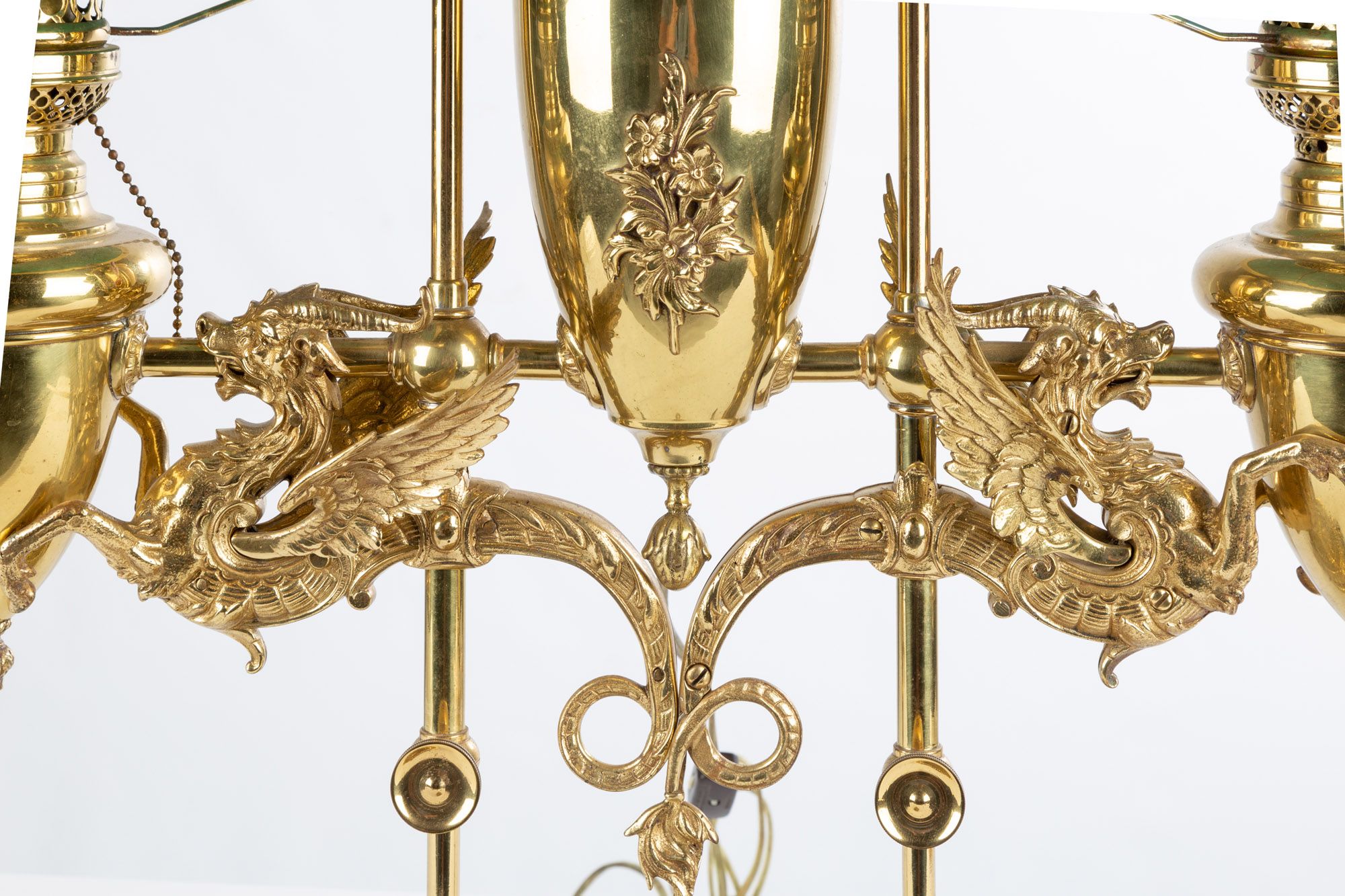 Rare Miller Double Griffin Student Lamp | Cottone Auctions