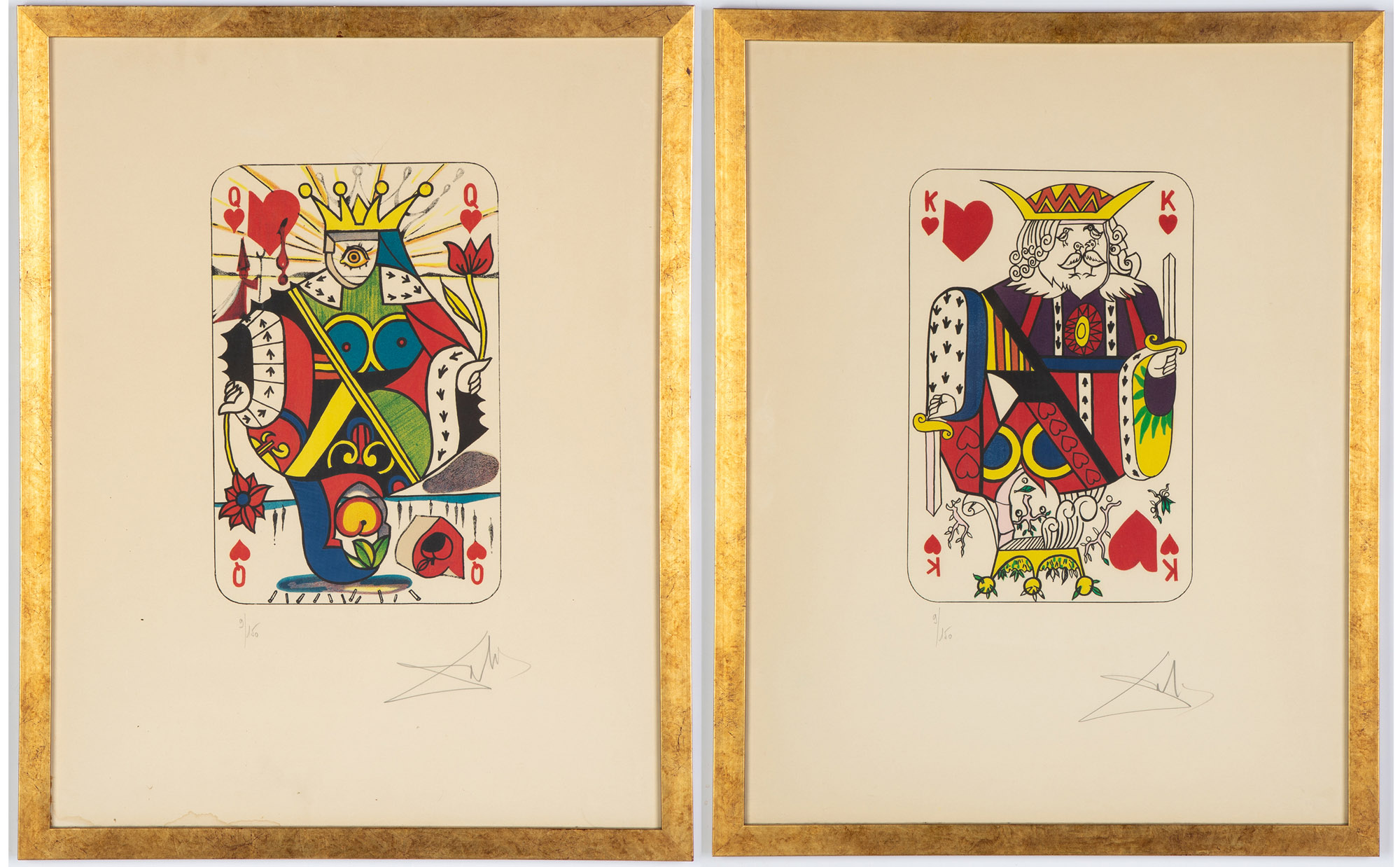 (2) Salvador Dali (Spanish, 1904-1989) Playing Cards | Cottone Auctions
