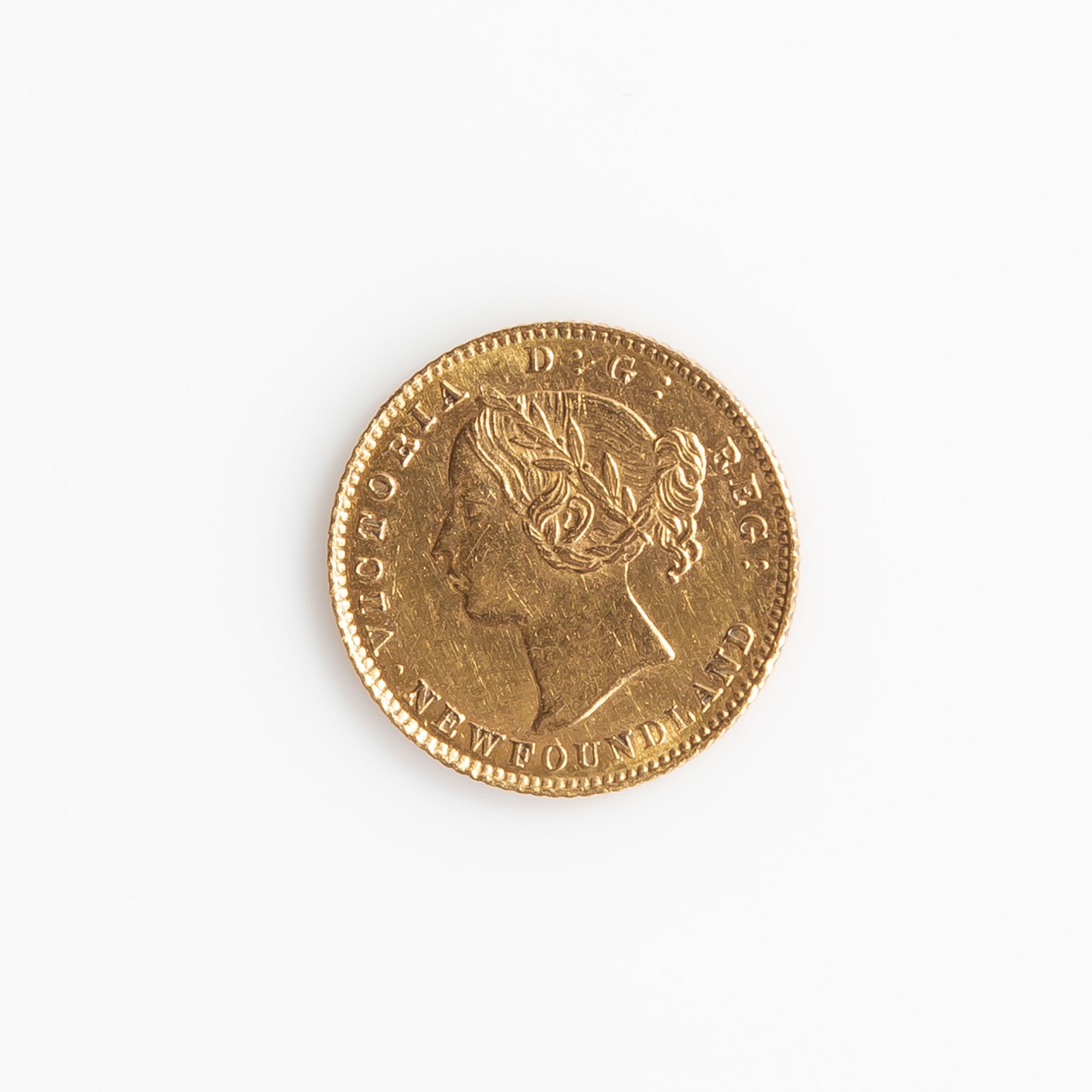 Canada, Newfoundland, 1880 Victoria $2 Gold Coin | Cottone Auctions