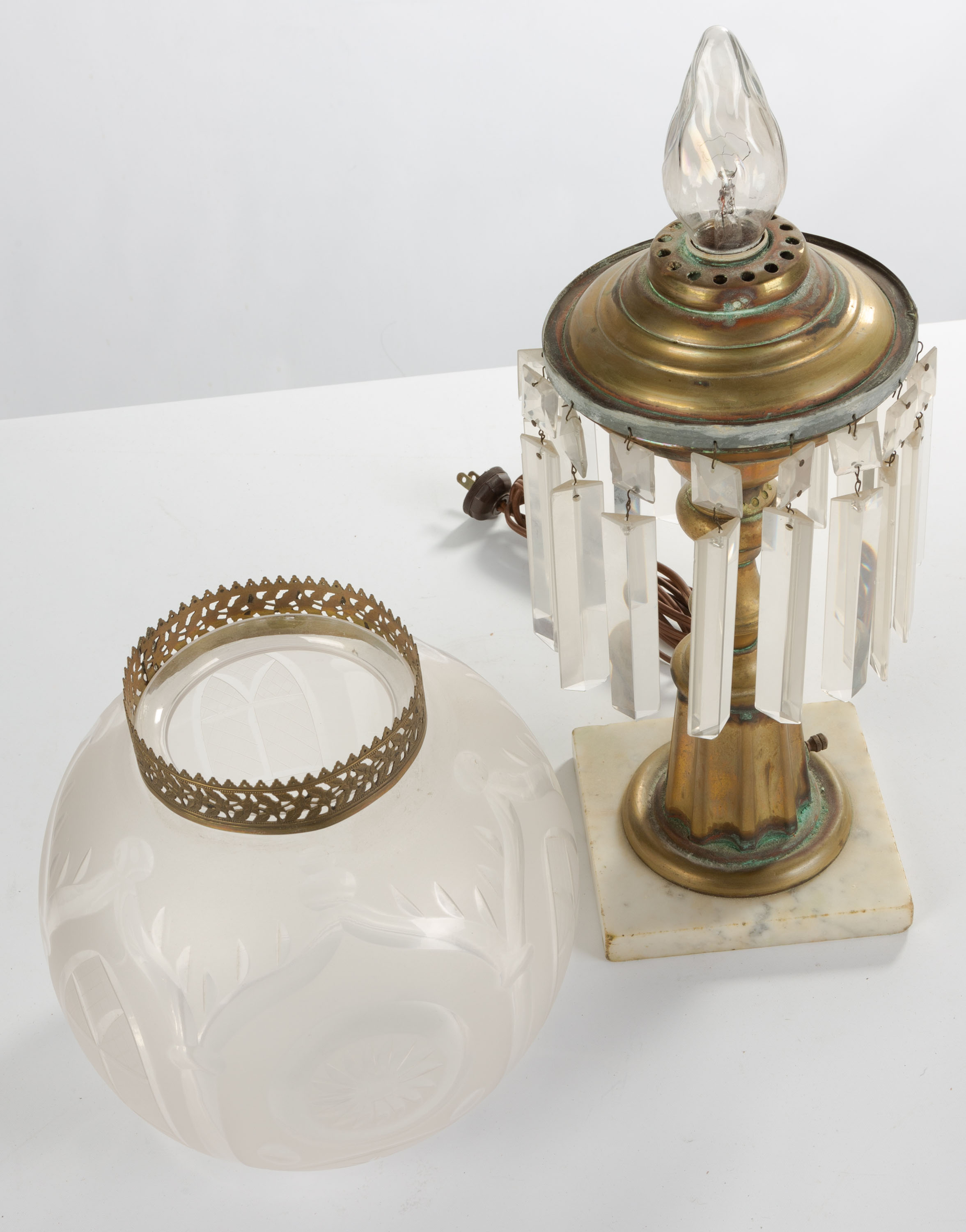 19th Century Astro Lamp | Cottone Auctions